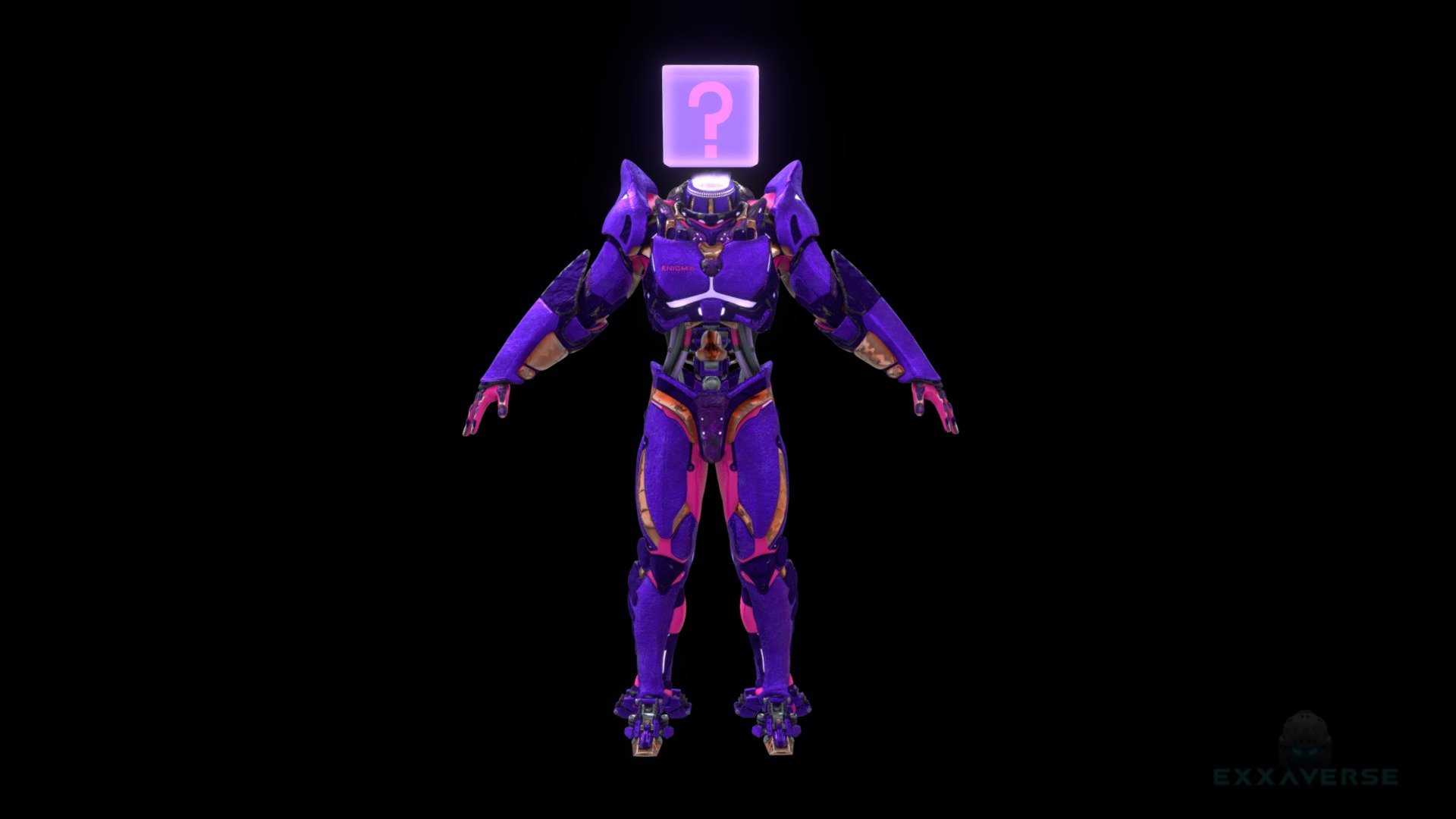 Enigma character for Exxaverse - 3D model by Seth Blaine (@SethBlaine ...