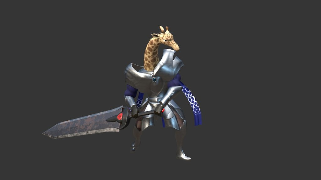 Knight Giraffe - 3D model by Mr.Loma (@Bluechimera) [855f2bc] - Sketchfab