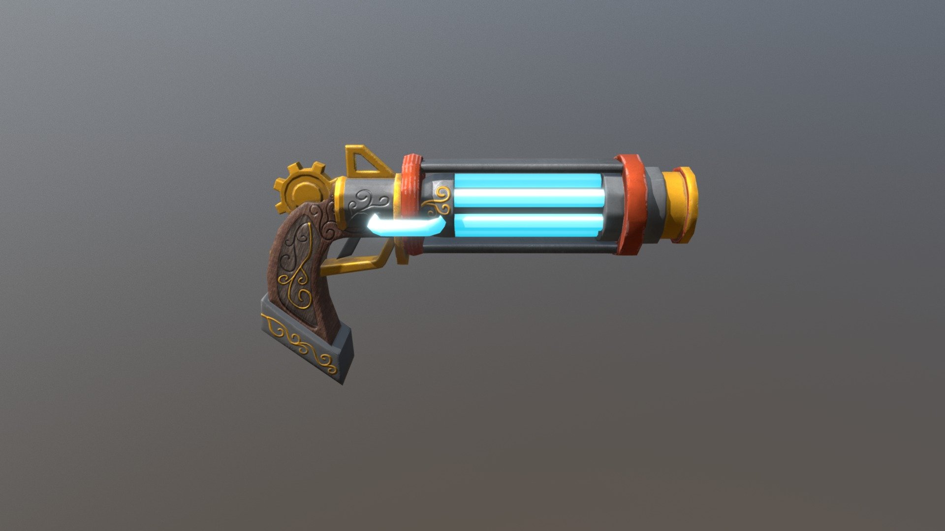 Steampunk Weapon - 3D model by eduardoperez3d [855f335] - Sketchfab