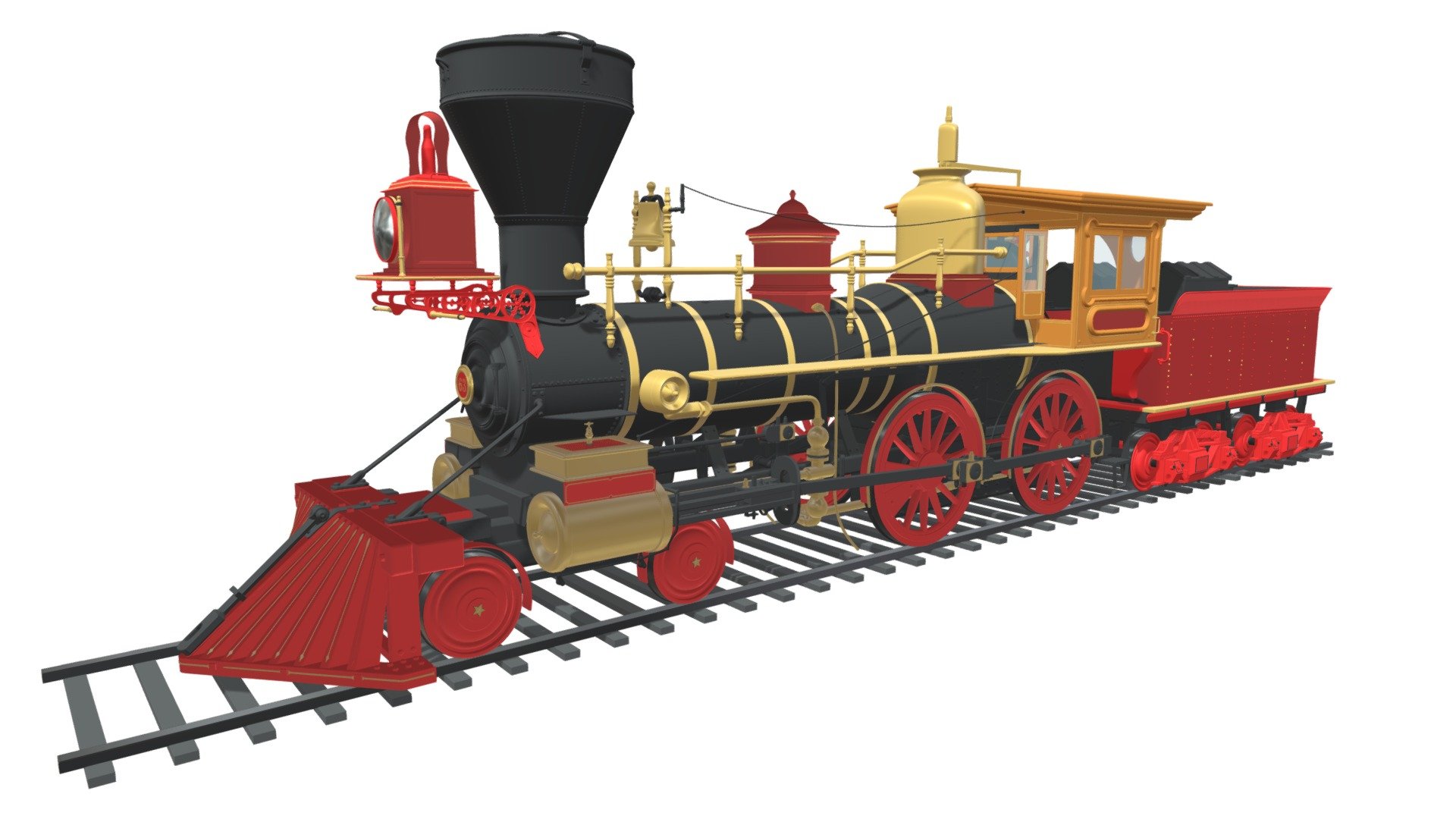 Steam Locomotive Leviathan - Buy Royalty Free 3D model by 3DHorse ...