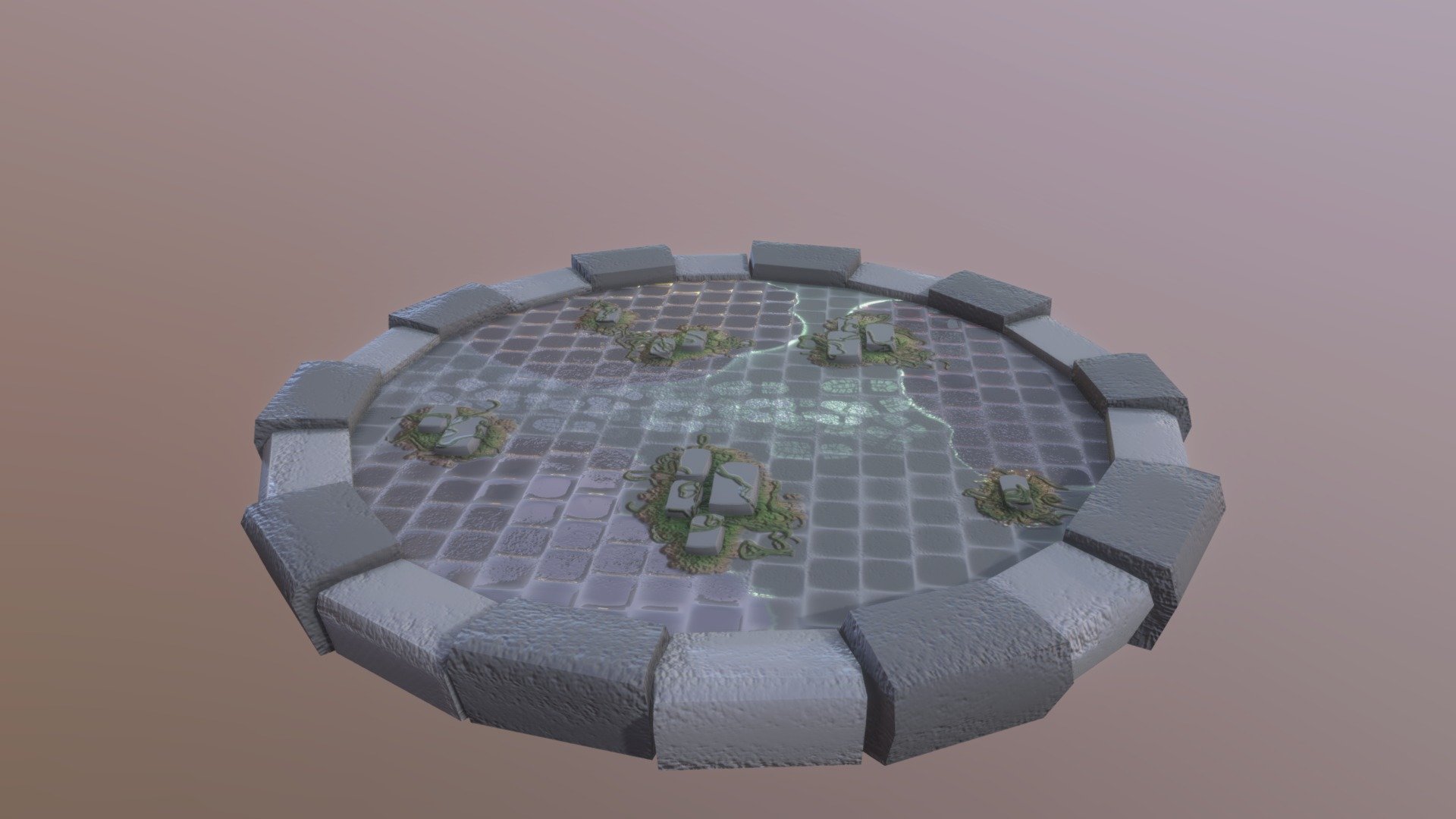 Stone Platform - 3D model by AdamHead [855f707] - Sketchfab
