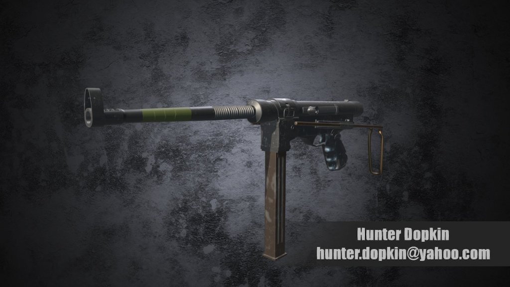 Vigneron M2 Submachine Gun - 3D model by HunterDopkin [85600a6] - Sketchfab