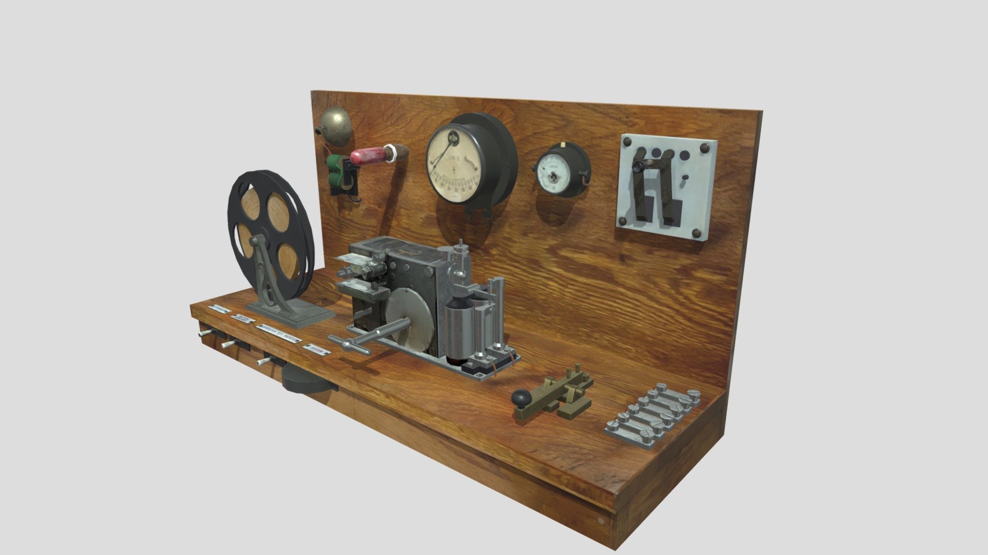 Telégrafo eléctrico / Electric telegraph - 3D model by Museo Mutel ...