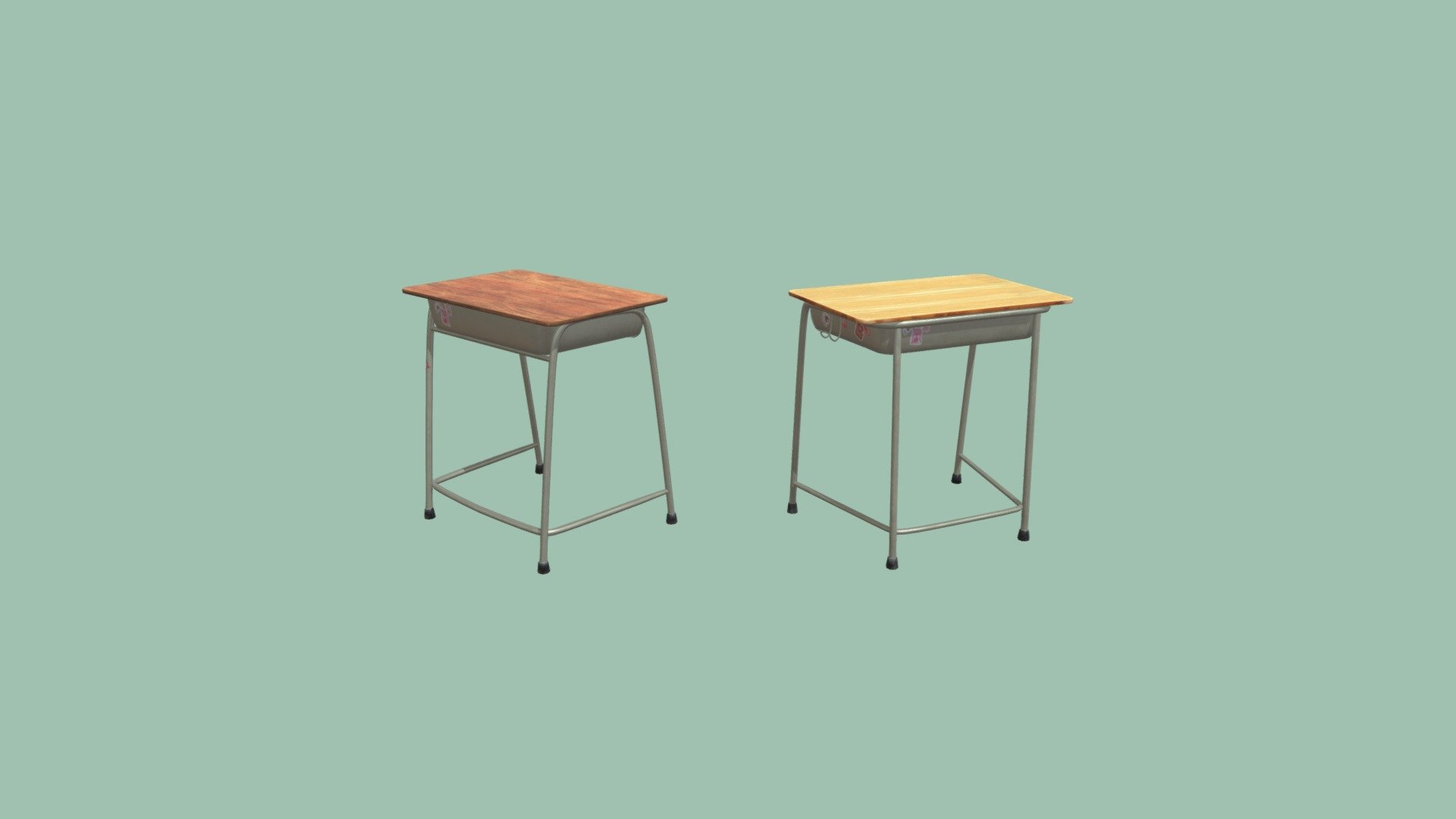 classroom_tables - 3D model by Zaephyrain [8563dcc] - Sketchfab