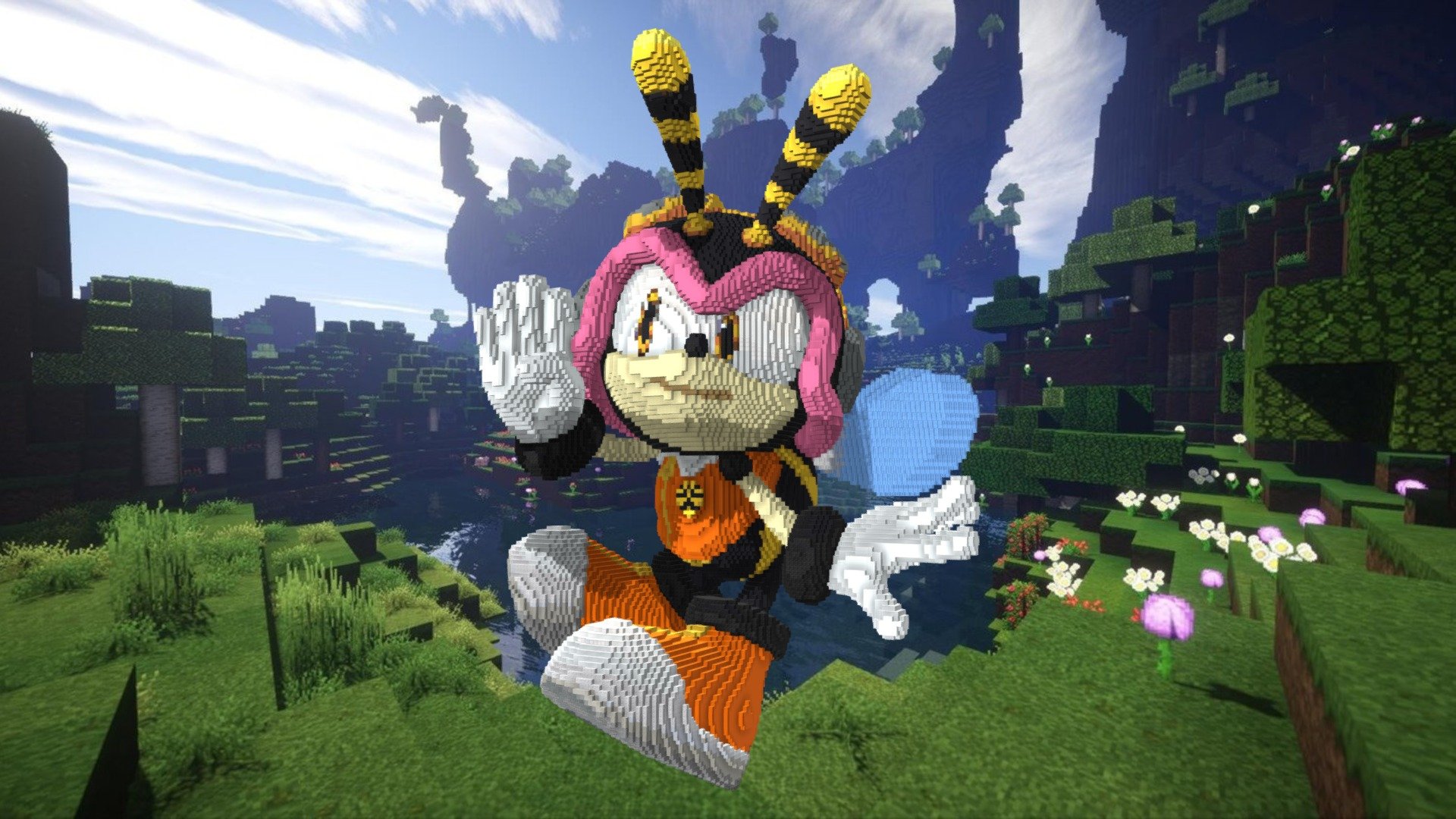 Minecraft Charmy Bee Build Schematic - 3D model by inostupid [856492d] - Sketchfab