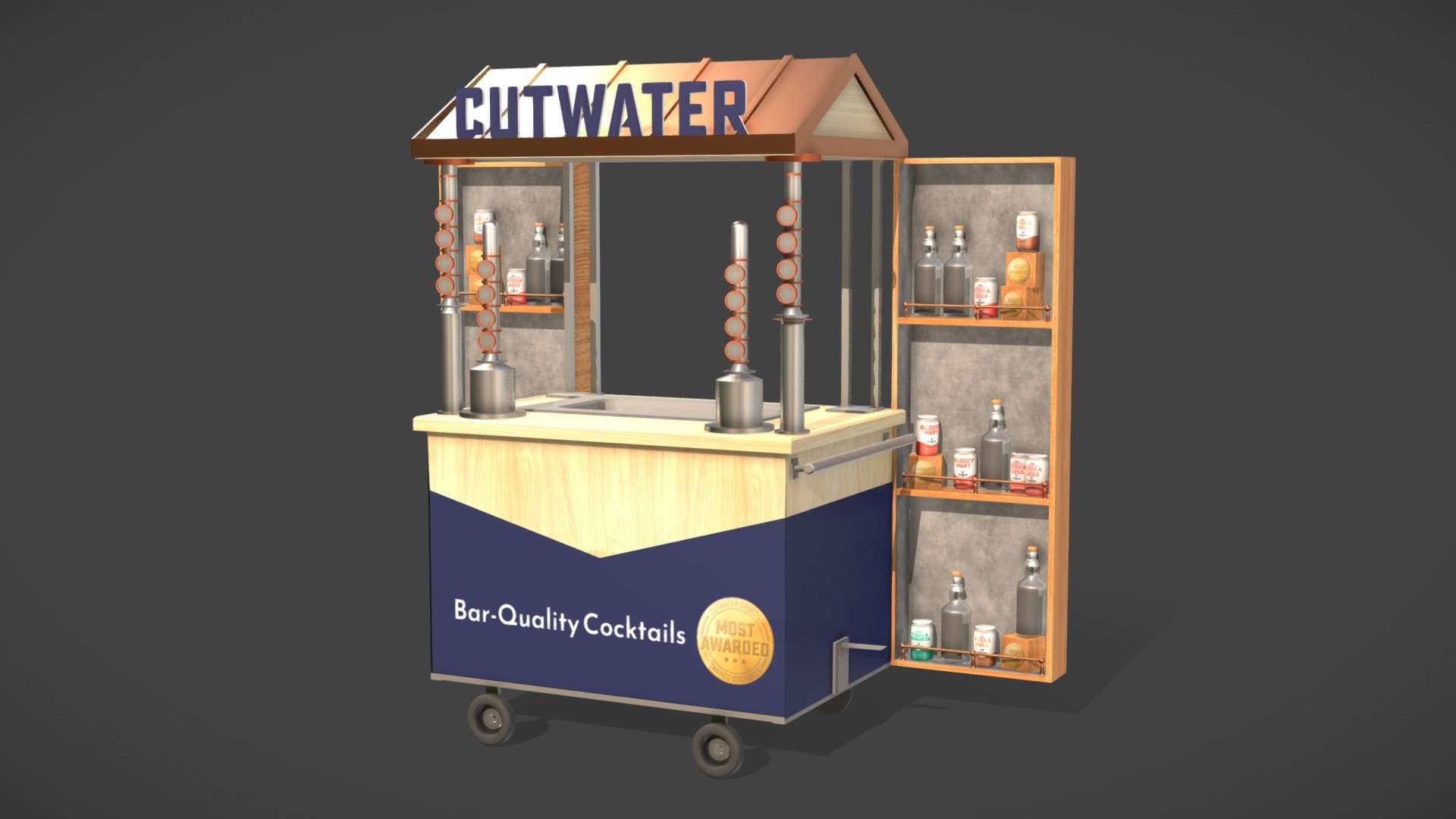 Cutwater Cart - V5.2 - 3D model by IceboxProductions [85661cd] - Sketchfab