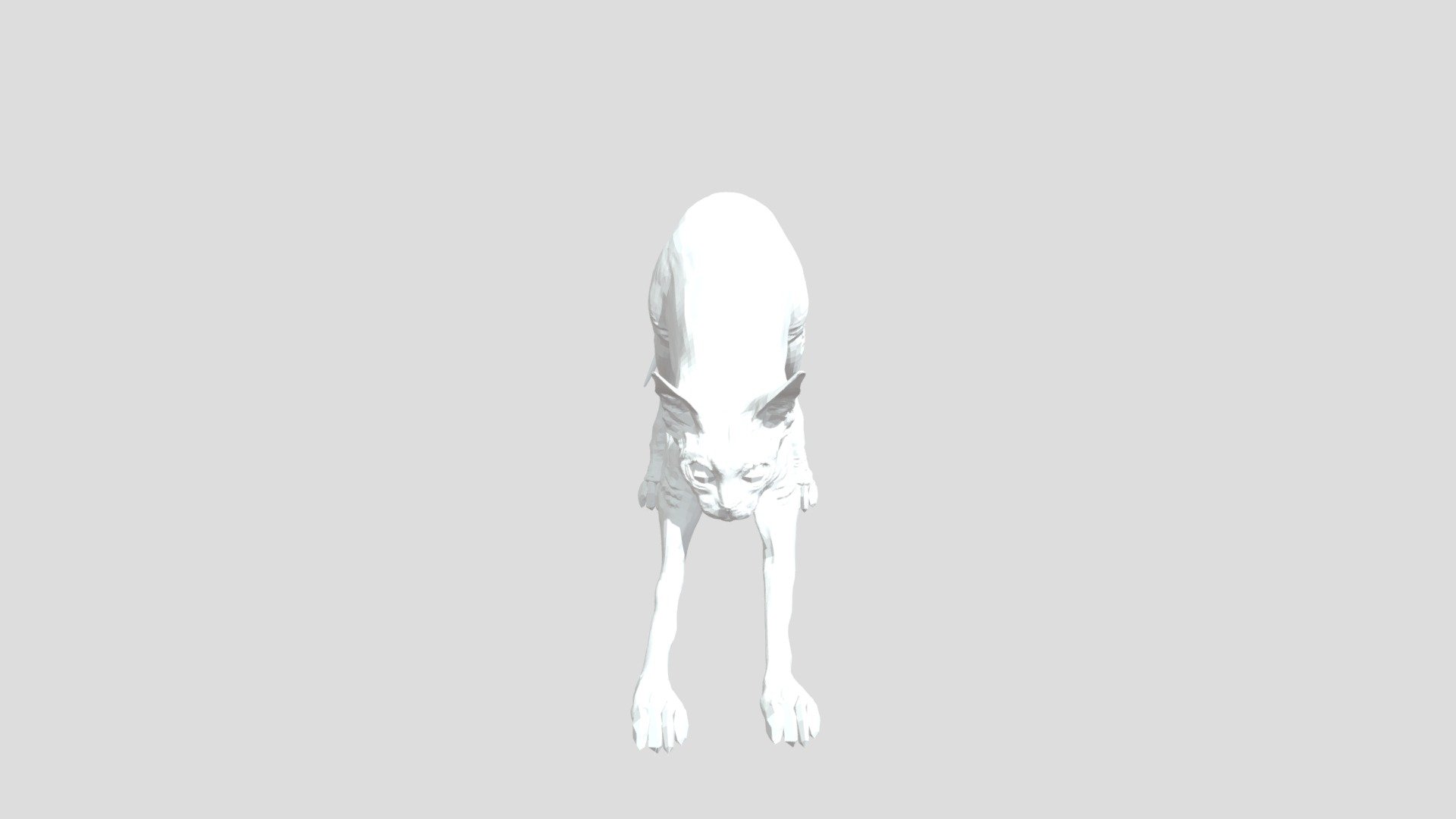 Cat Sphinx - 3D model by anaybc2 [8568e81] - Sketchfab