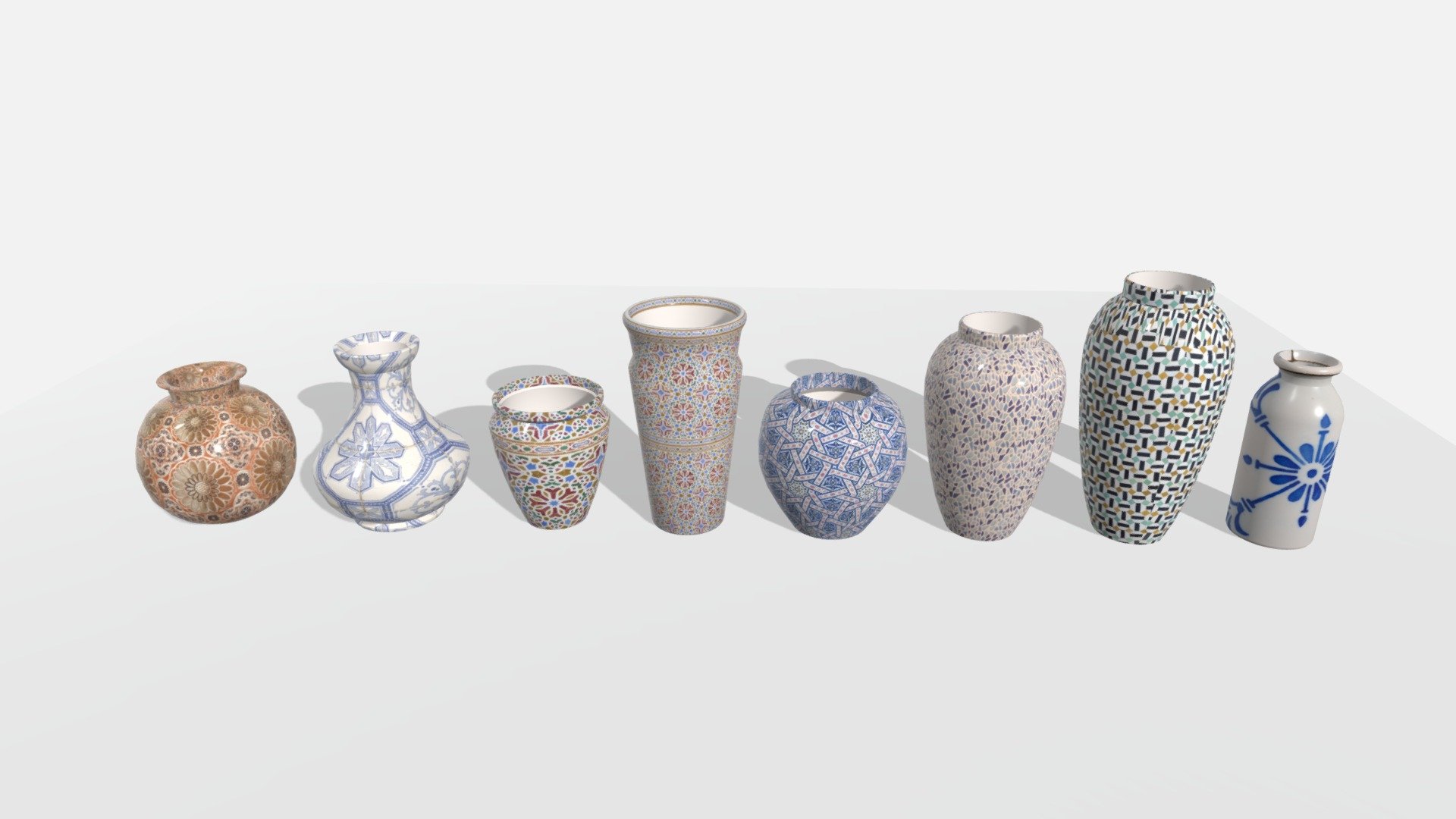 Decorative Pottery Collection - Download Free 3D model by Atlas ...