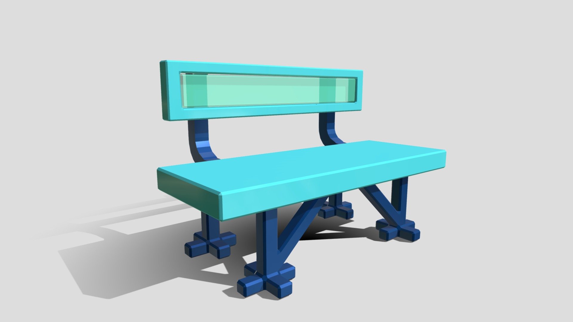 Bench - 3D model by Sarah Salvato (@sarahsalvato) [856ccd7] - Sketchfab
