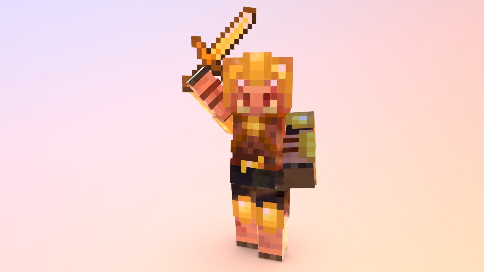 Piglin with sword - 3D model by Hieu (@AnyGuys90) [856d850] - Sketchfab