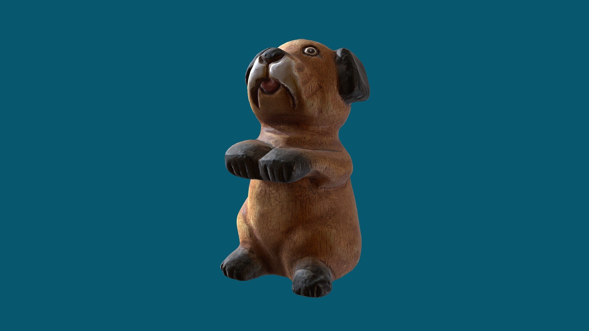 Dog_Wood - 3D model by Nunnalin.Changthong [856de9a] - Sketchfab