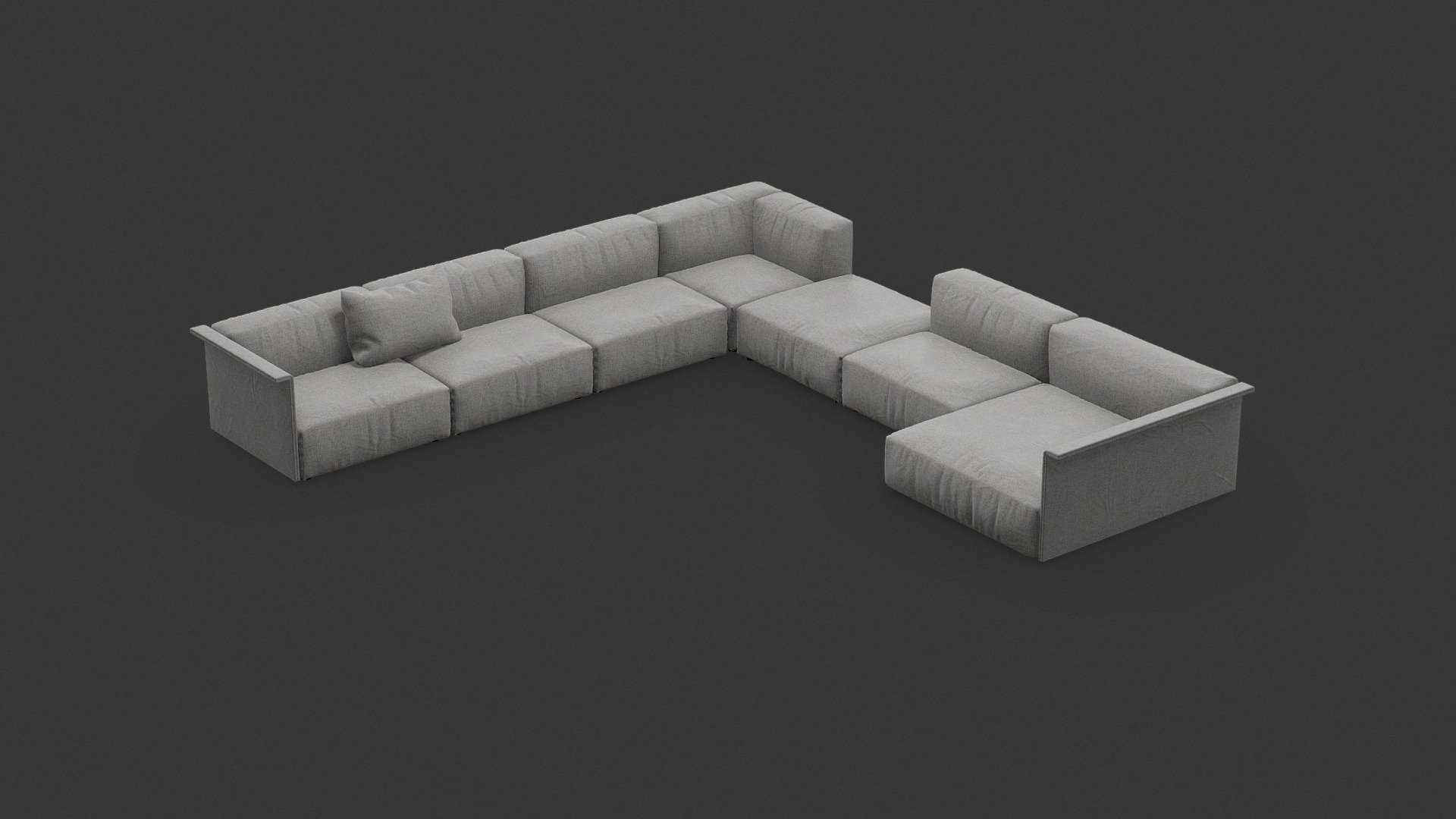 Arcade Sofa (baked light) - 3D model by motionwave [856ea04] - Sketchfab
