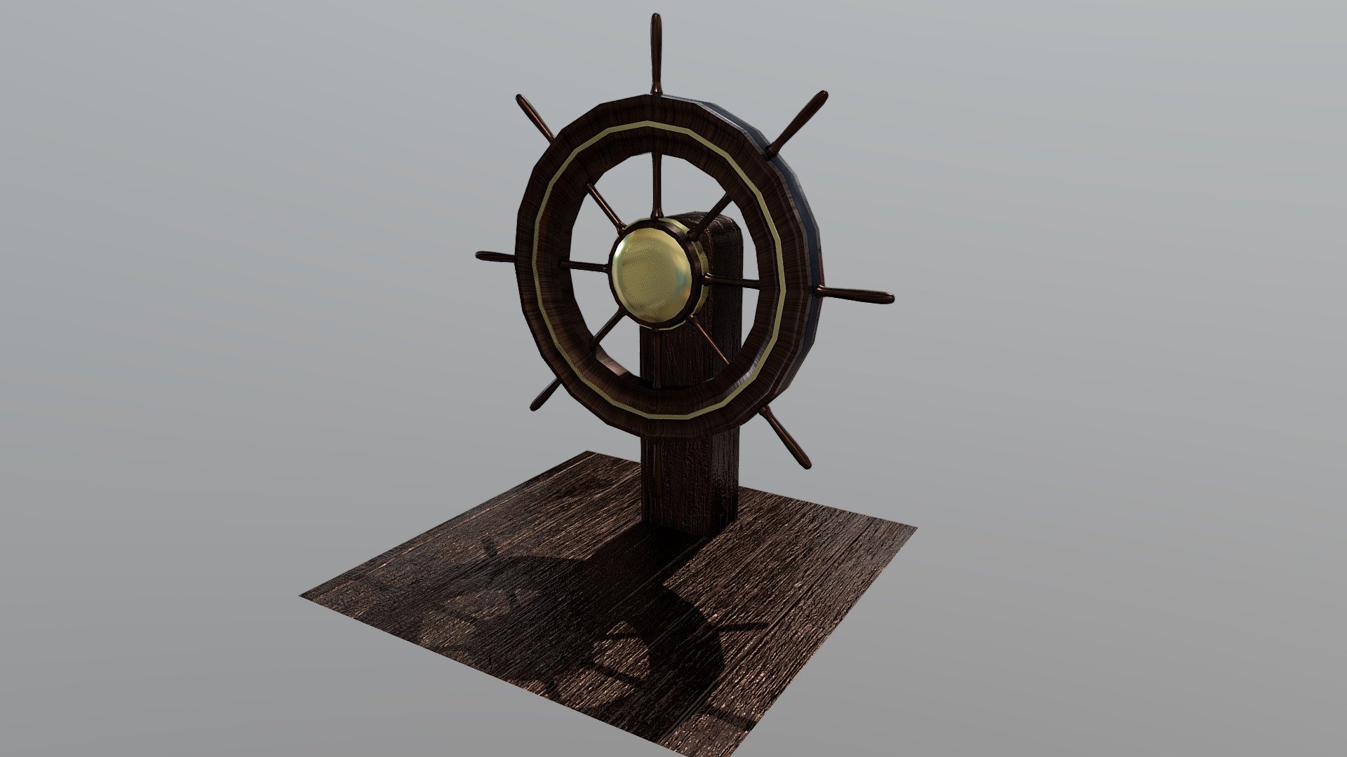 Ship's Helm - 3D model by Myaskill [856f2f7] - Sketchfab