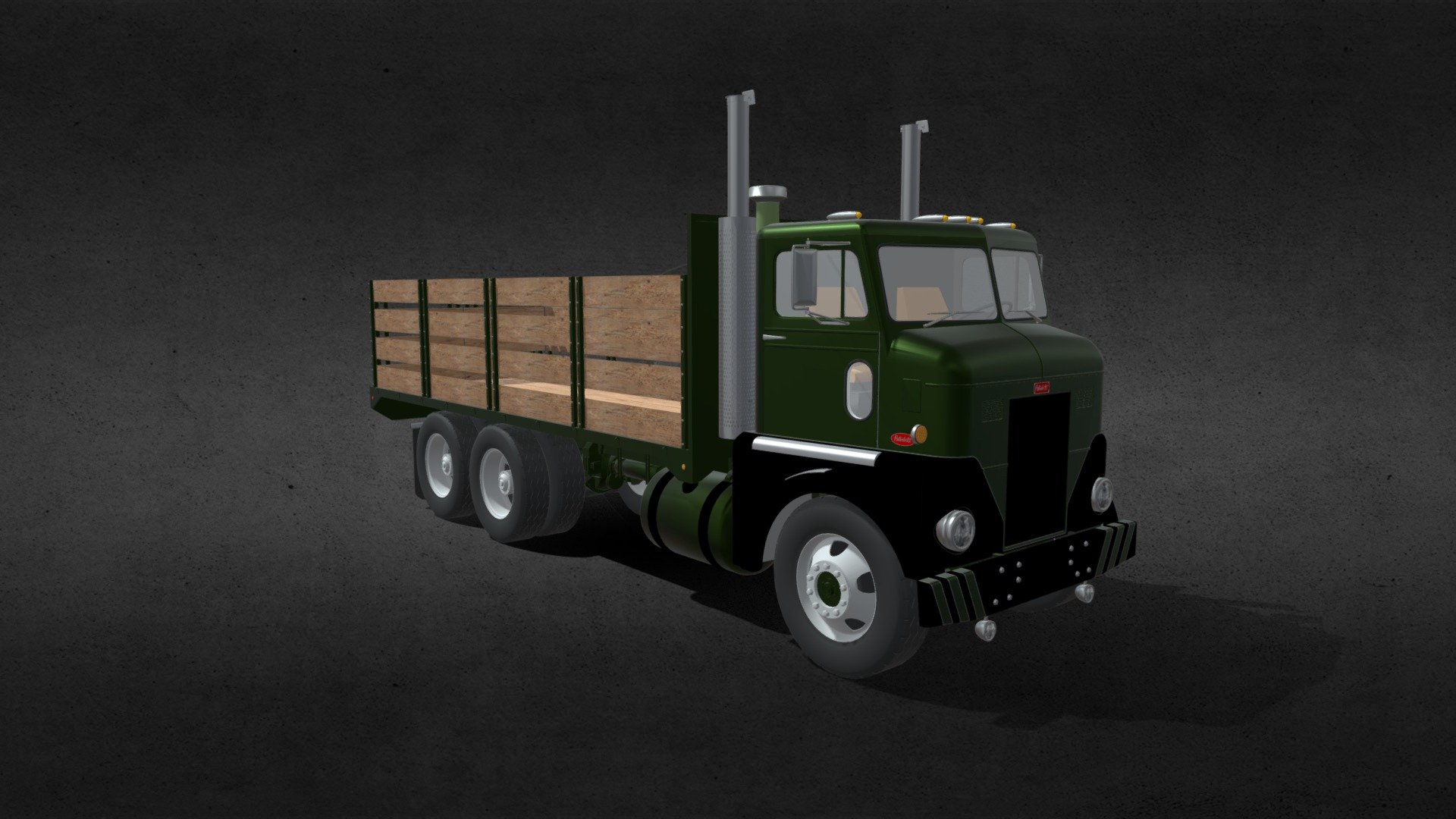 Peterbilt 280 stakebed - 3D model by bansheewoj [856f8a8] - Sketchfab
