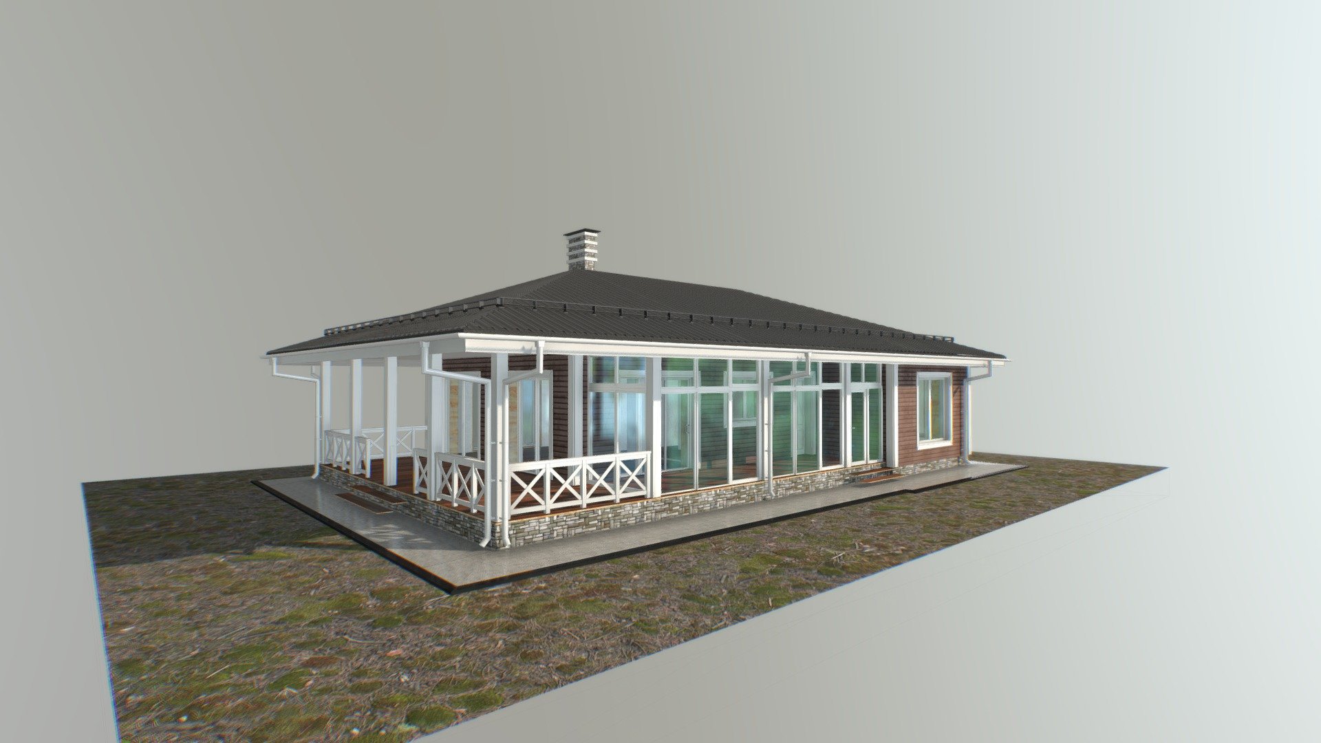1 floor house PR02_11_2021 - Buy Royalty Free 3D model by VRA ...