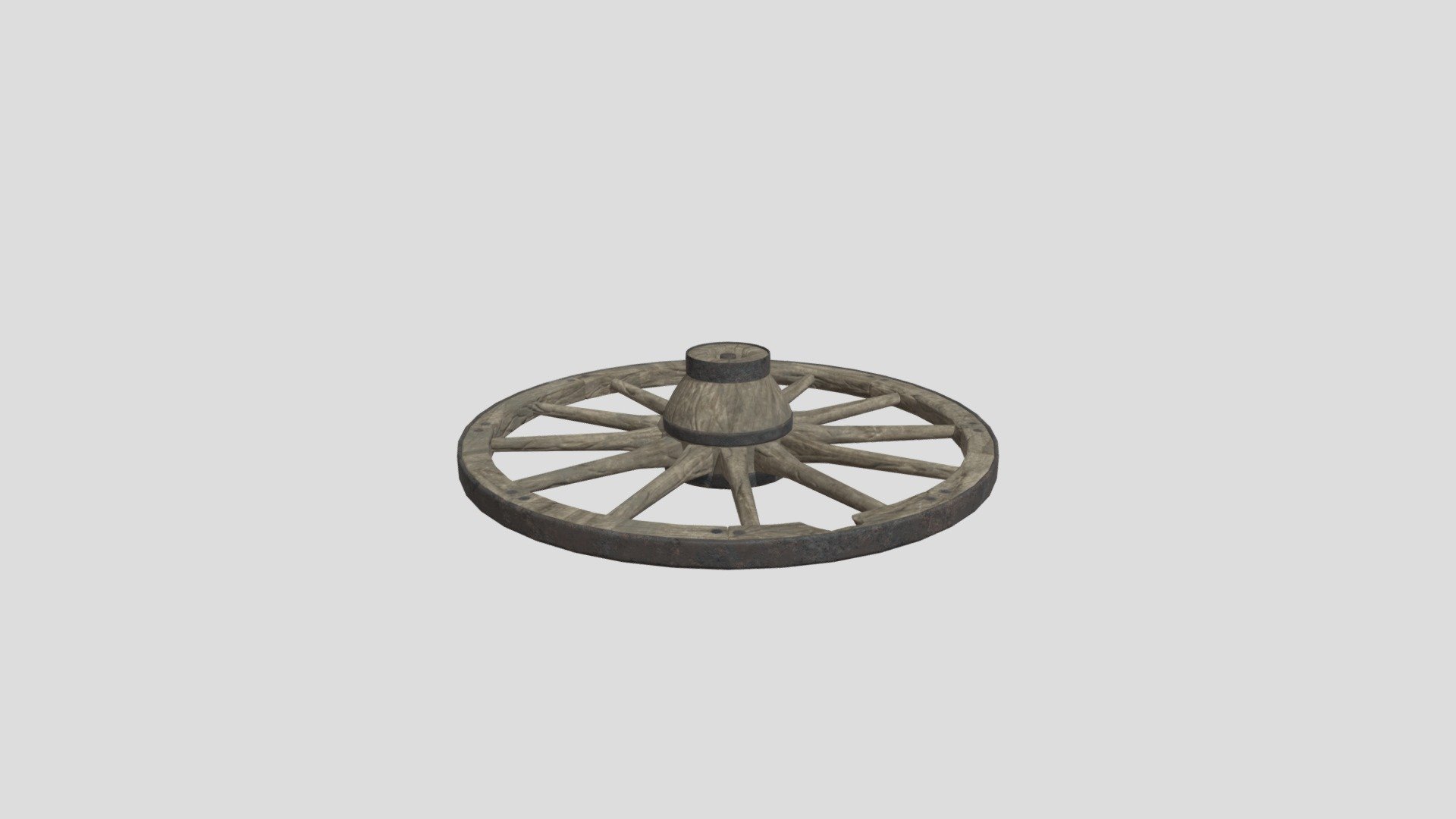 Old wheel - Download Free 3D model by knabeleiter [8570f00] - Sketchfab