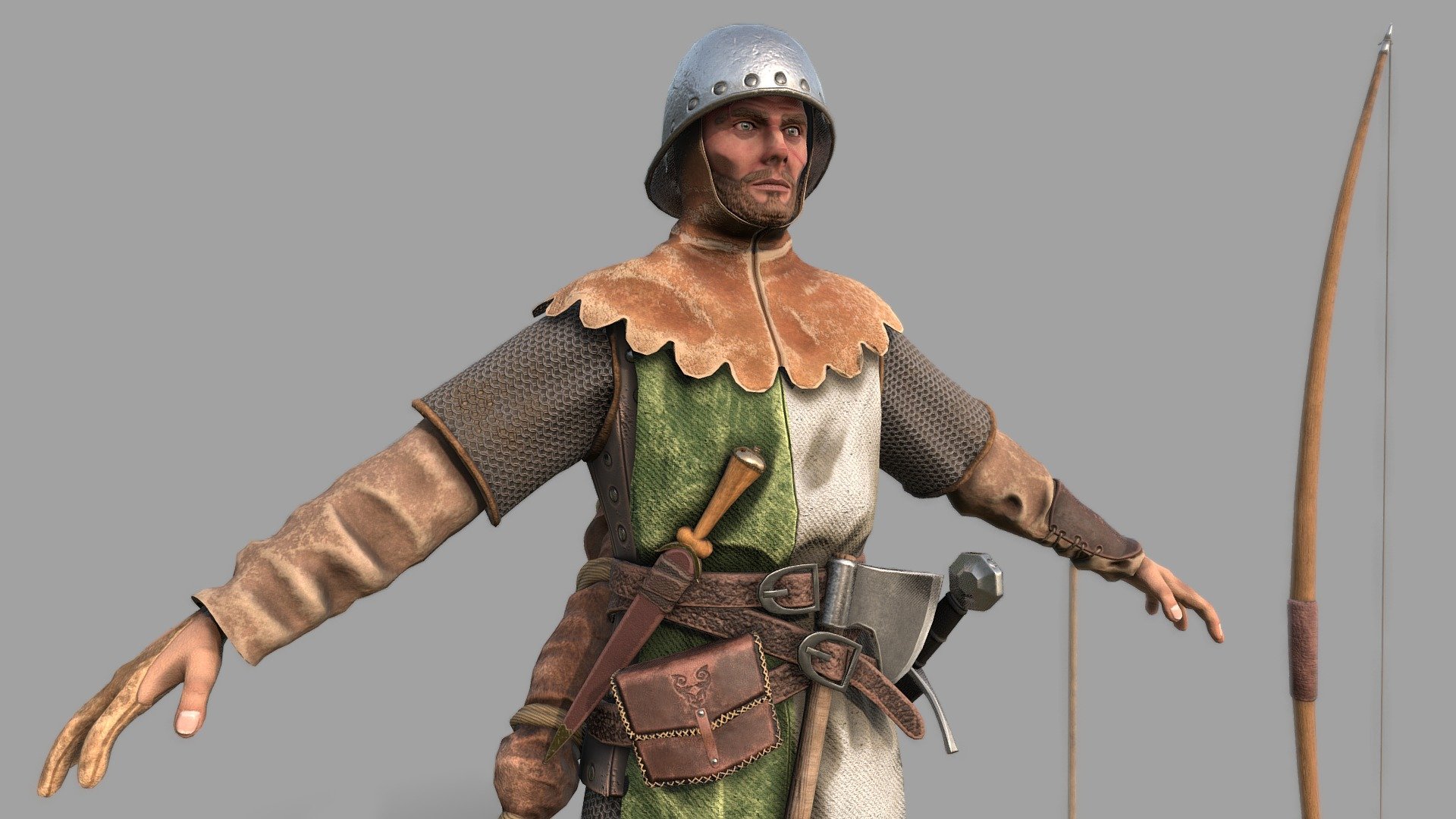 English archer - Download Free 3D model by count_zero [8571c31] - Sketchfab