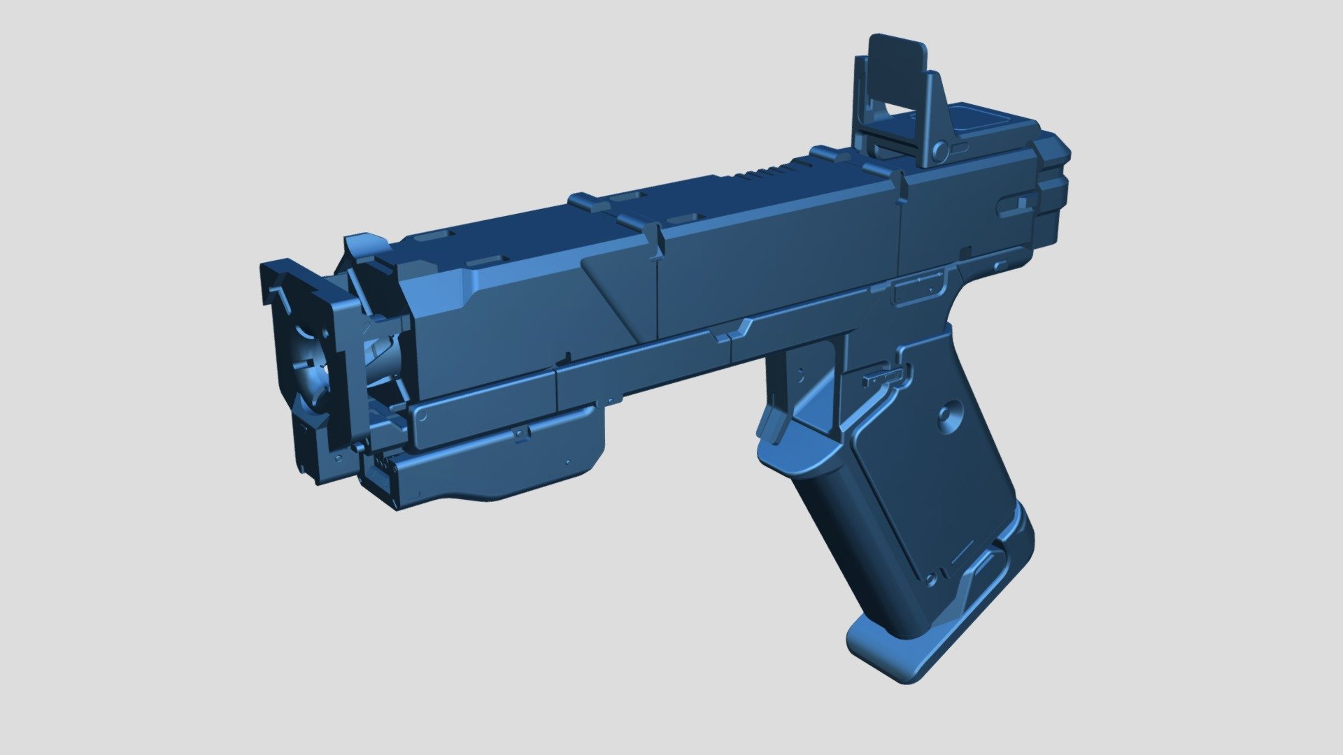 Cyber Pistol (Concept by Roc H & Yan Zhao) - 3D model by xylvnking ...