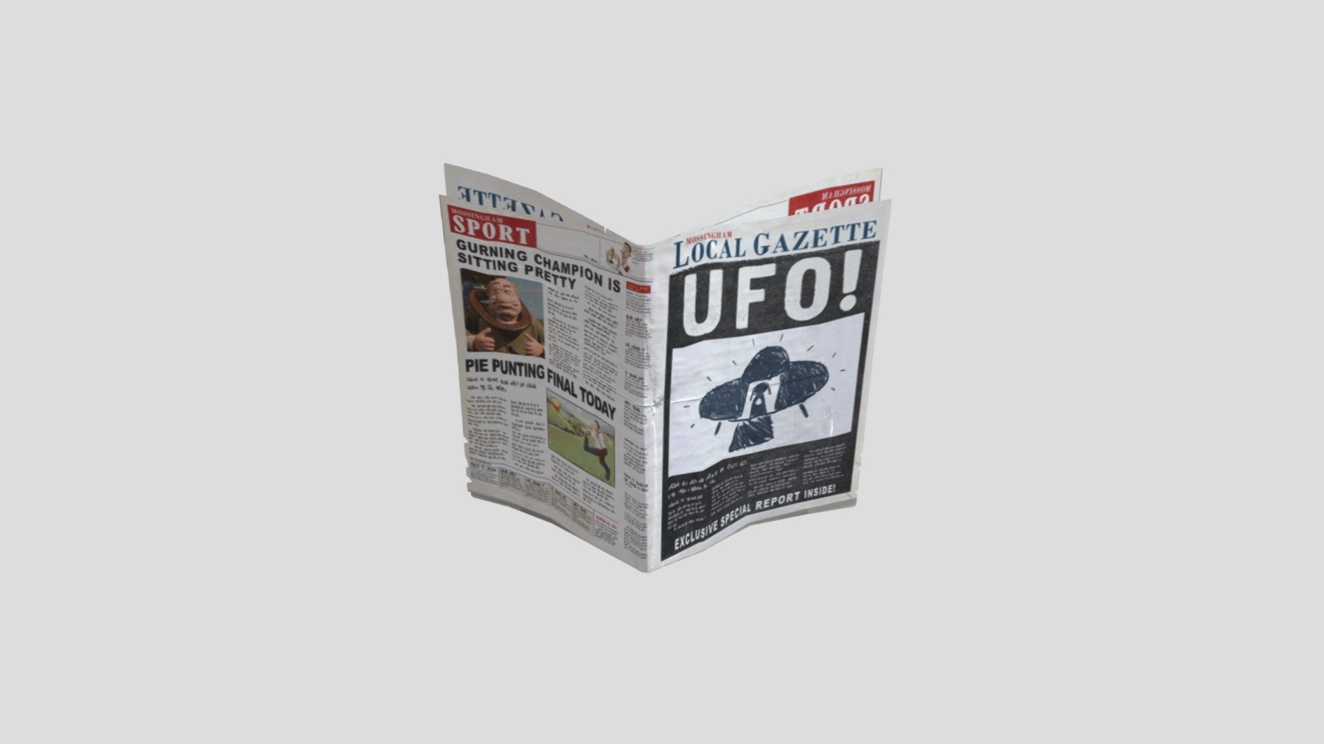 newspaper - Download Free 3D model by Mylom [8574b59] - Sketchfab