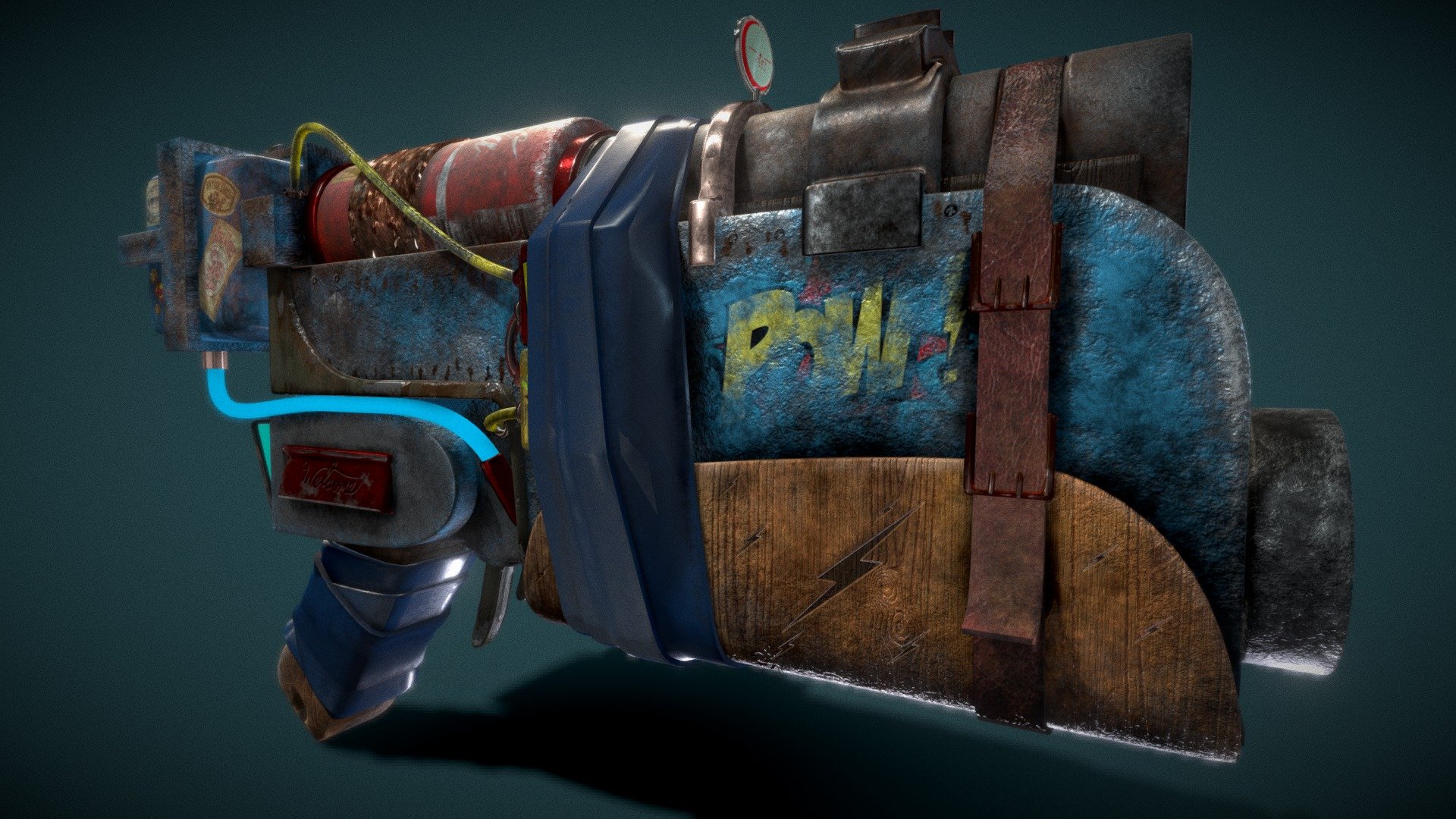 post apocalypse gun - Download Free 3D model by Pavel.Tejeda.Kardenas ...