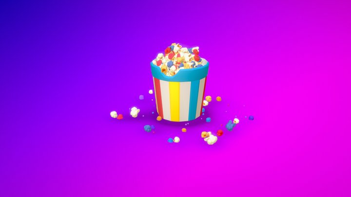 Popcorn 3D models - Sketchfab