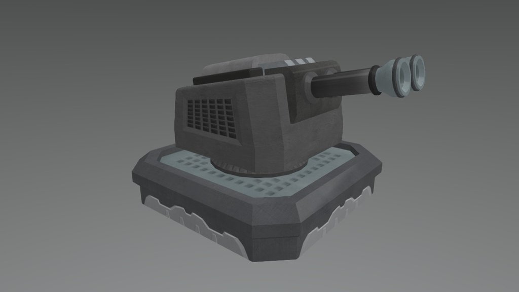 Small Turret - 3D model by SamCossey [857606d] - Sketchfab