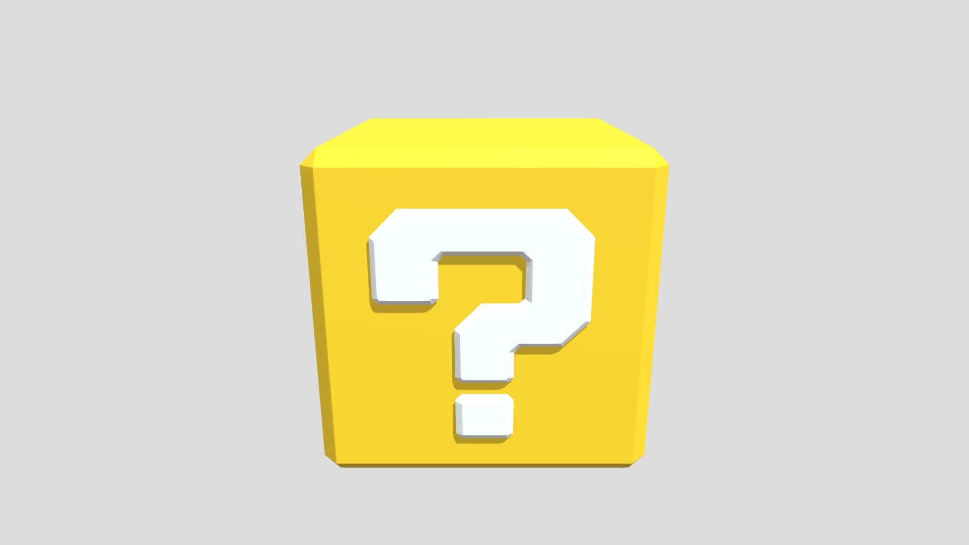 Mario Mystery Block - 3D model by rosariaz [857c48d] - Sketchfab