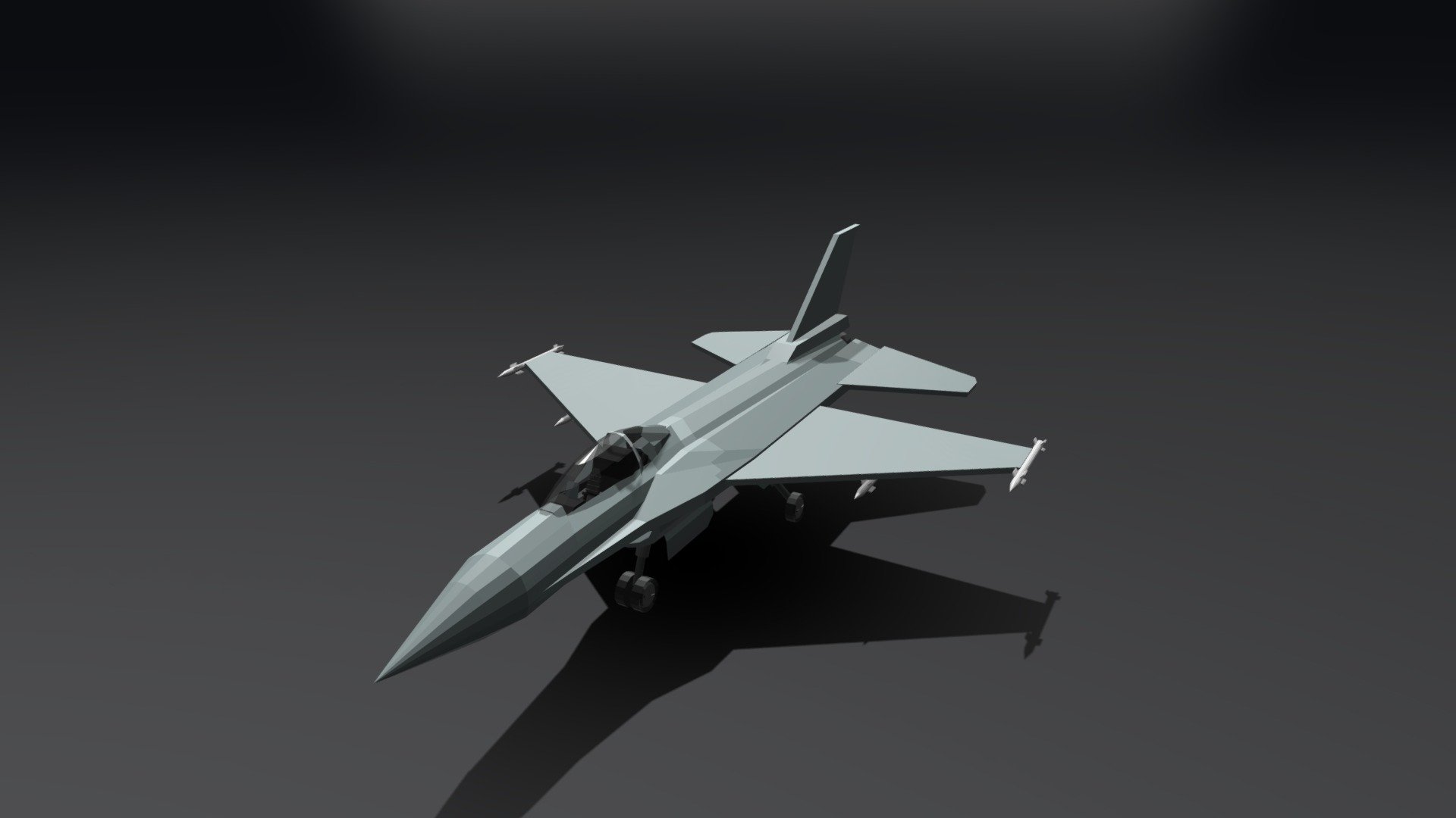 Low-poly F16 - Download Free 3D model by SiTitan [857c52e] - Sketchfab