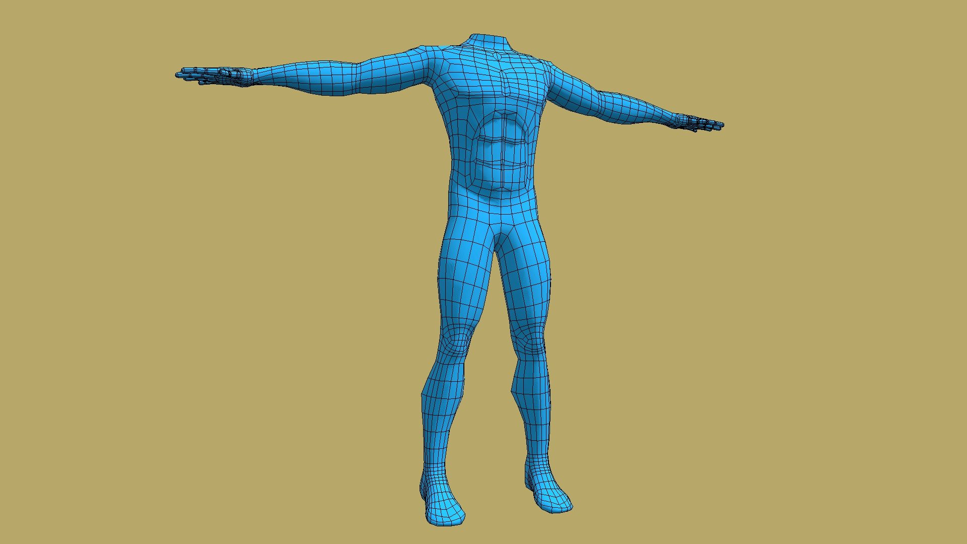 Game Animetion Ready Low Poly Base Male - Download Free 3D model by ...