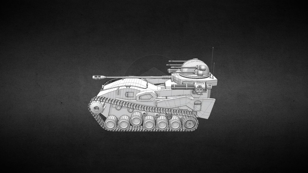 Drone Tank - 3D model by thazhul [857cf1a] - Sketchfab
