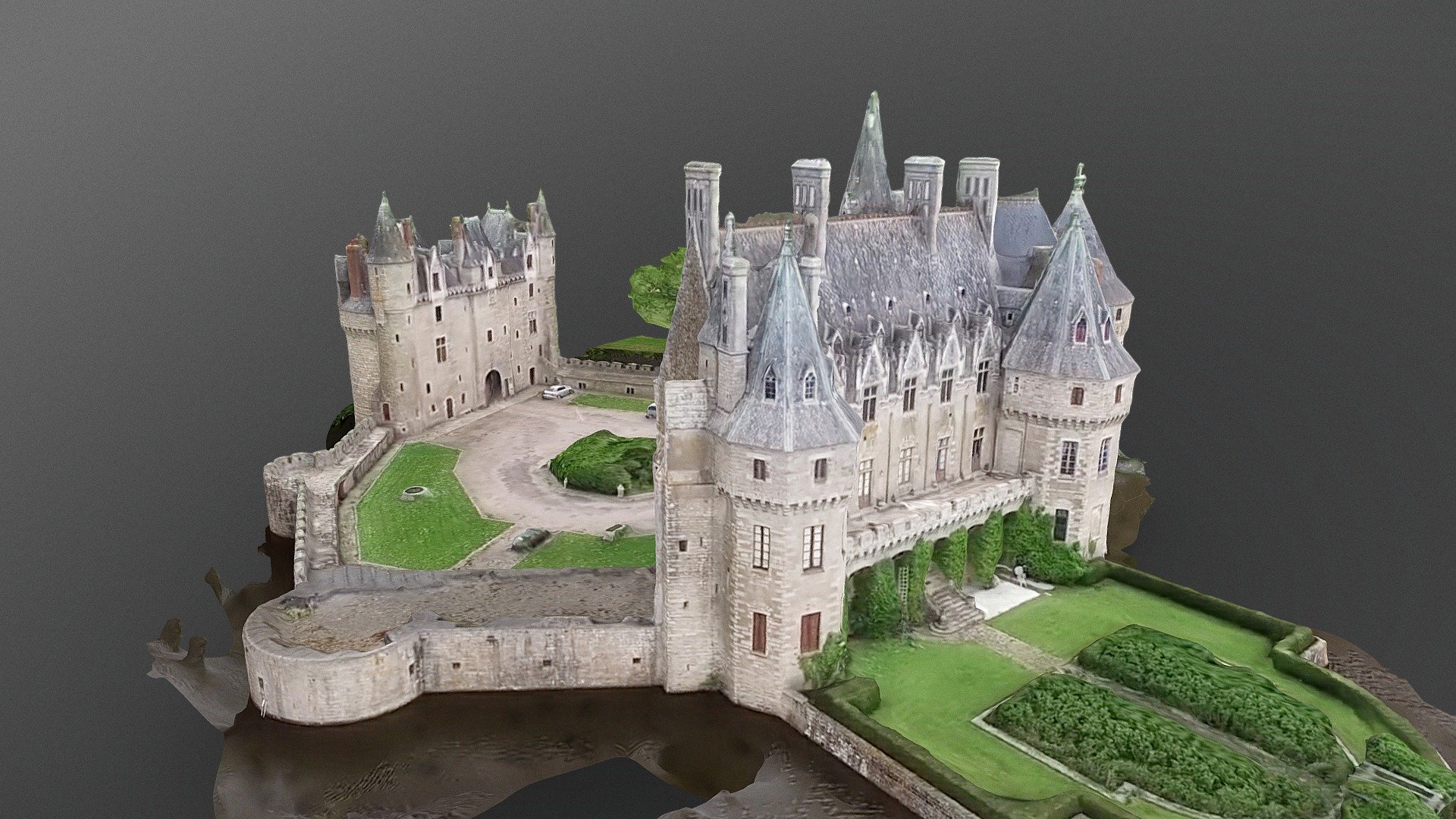Château de la Bretesche - Download Free 3D model by 333DDD (@333DDD ...