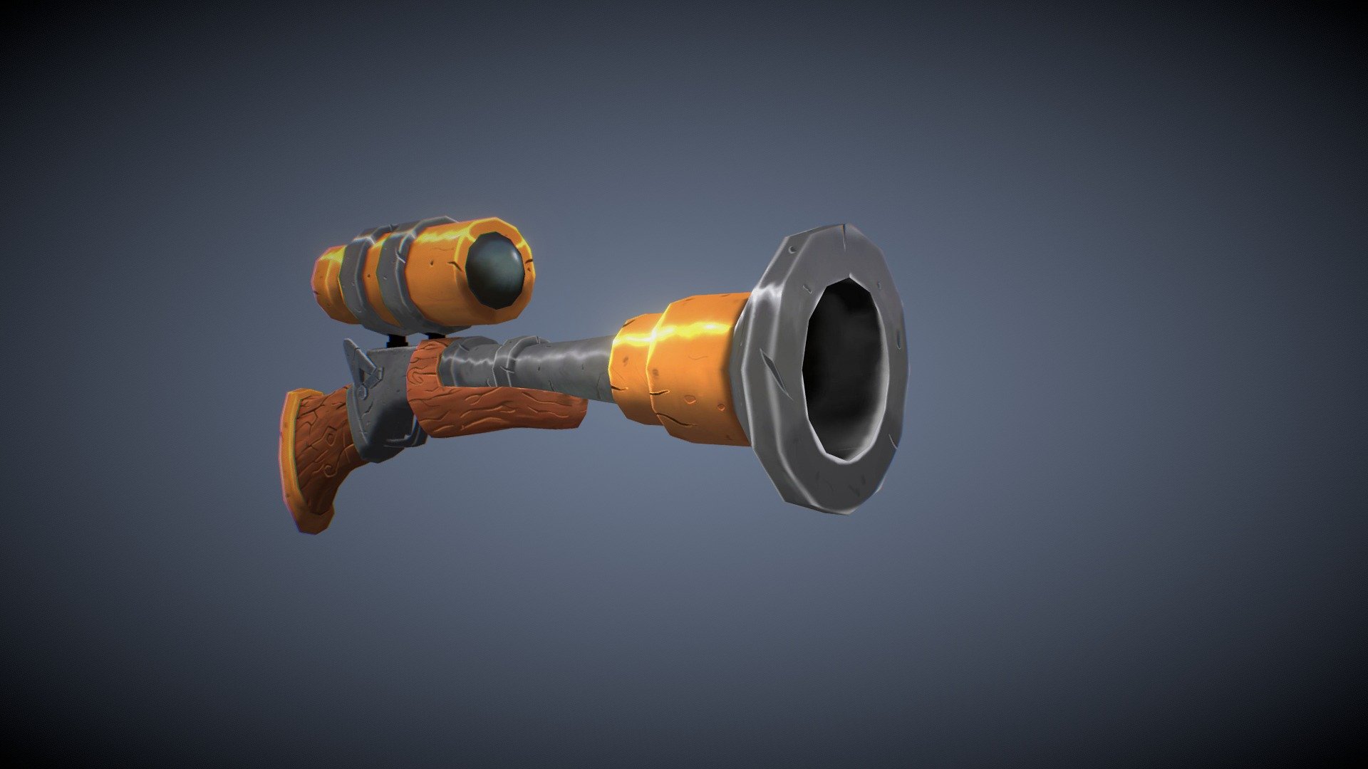 Cartoon Gun - 3D model by Kaue Braga (@kauebraga) [857f2b1] - Sketchfab