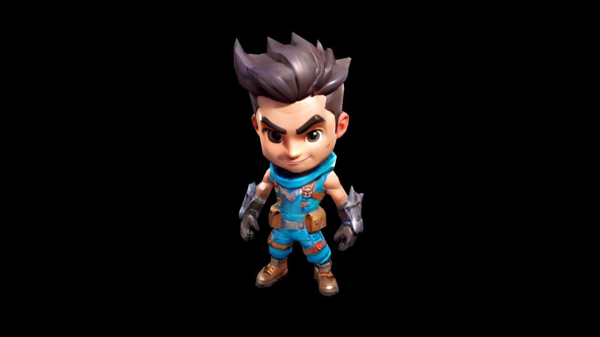 "Electric Blue Arm Toy The Animated Gesture Coll - Download Free 3D ...