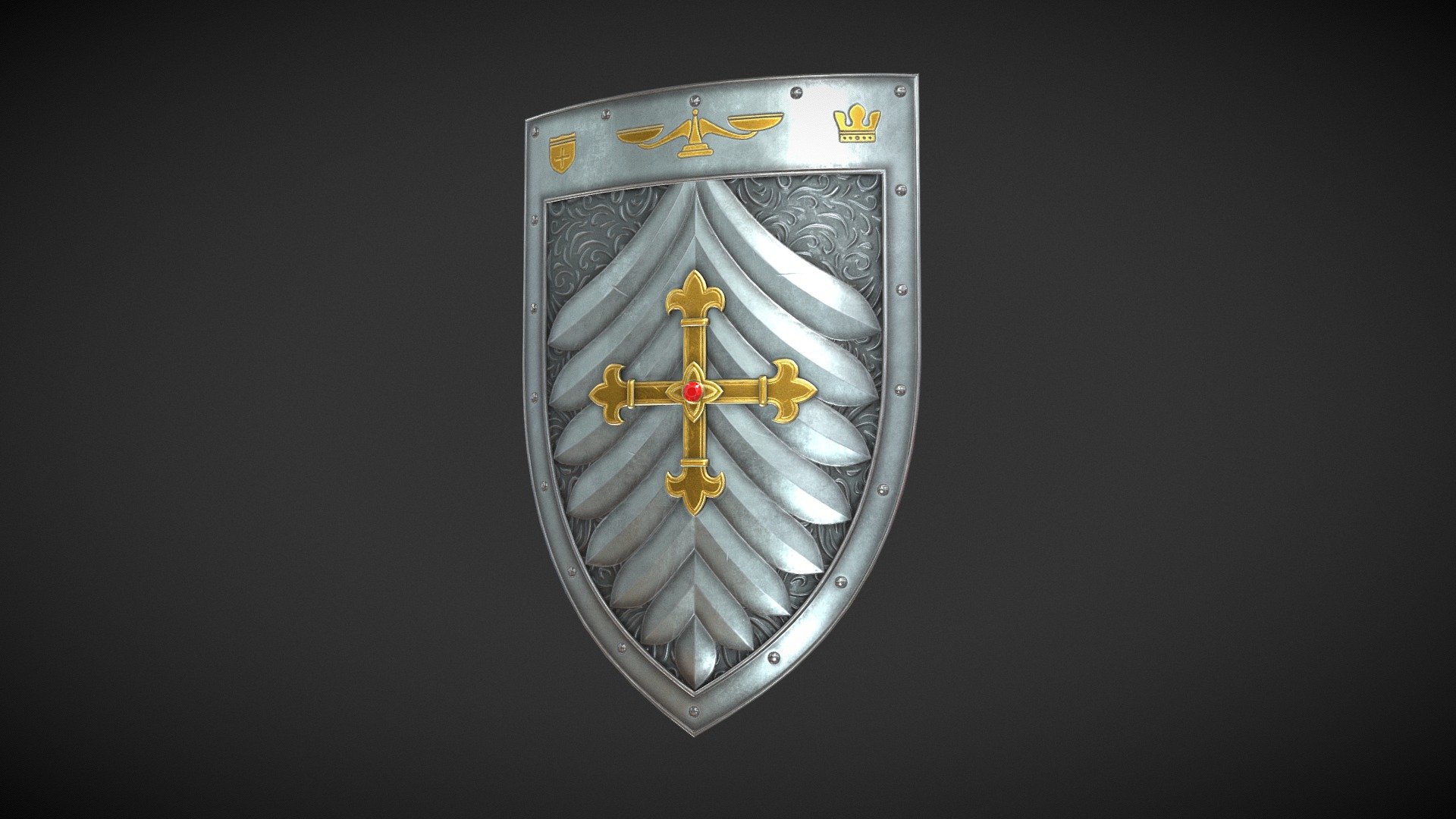 Knight Shield 09 - Buy Royalty Free 3D model by Don_Falcone [85859fb ...
