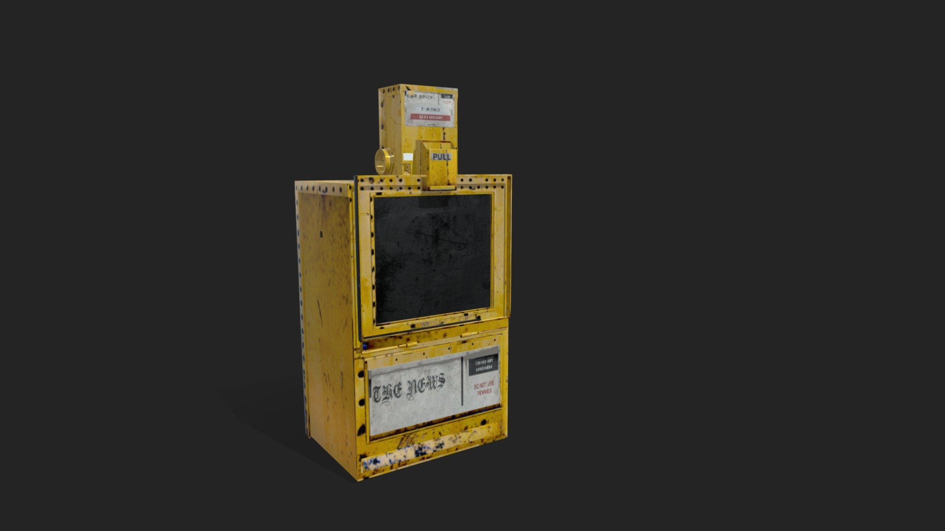newspaper vending machine - 3D model by gilanghidayat [8585c74] - Sketchfab