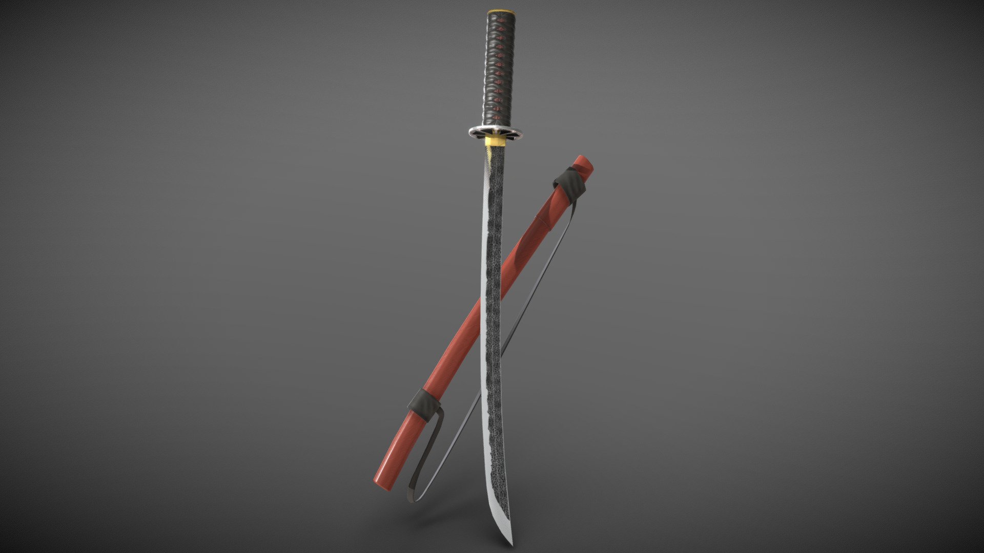 Realistic Katana - 3D model by Paulo Andrade (@Fyat) [858796d] - Sketchfab