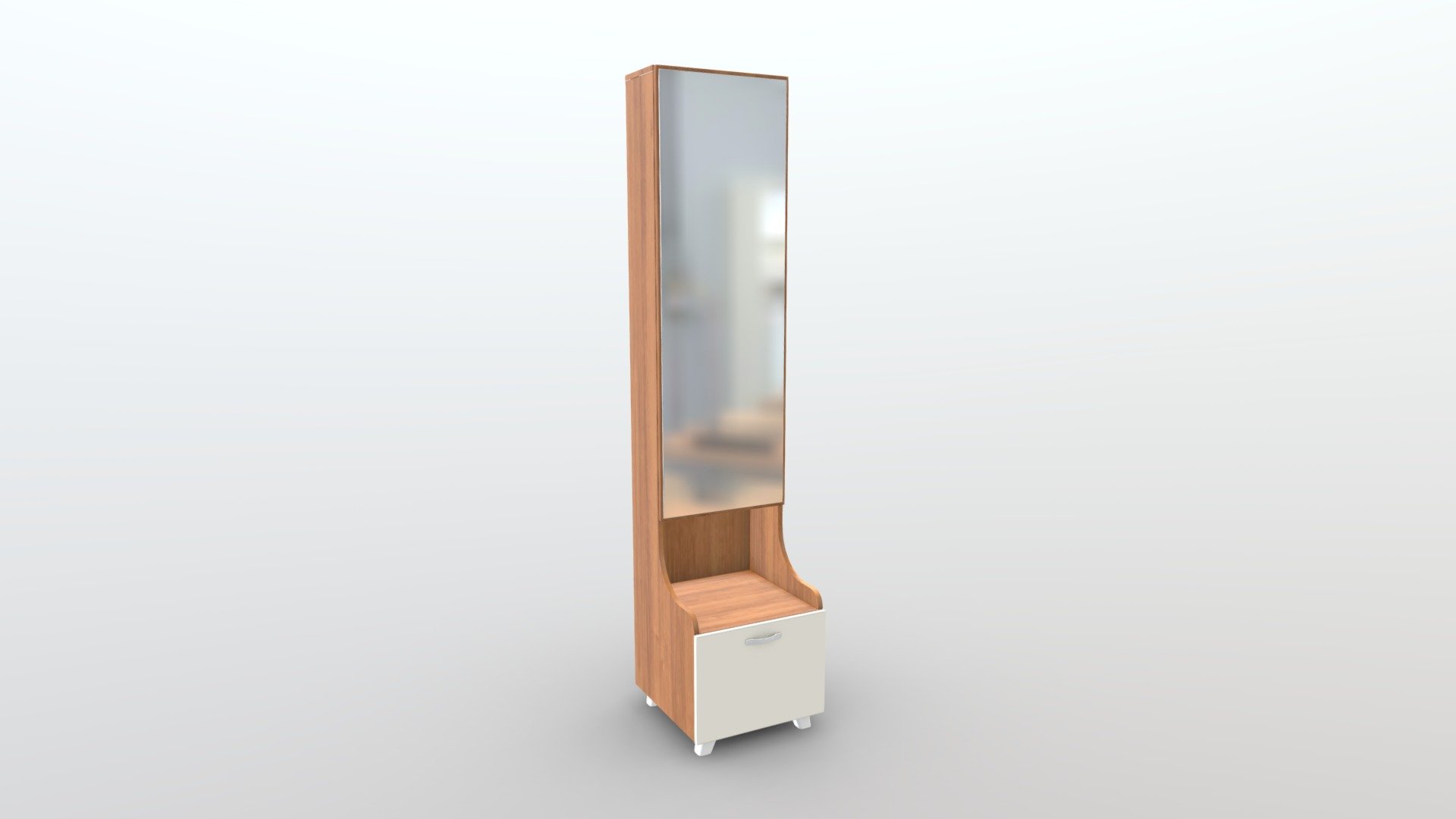 Diva full-length mirror cabinet dressing table - Buy Royalty Free 3D ...