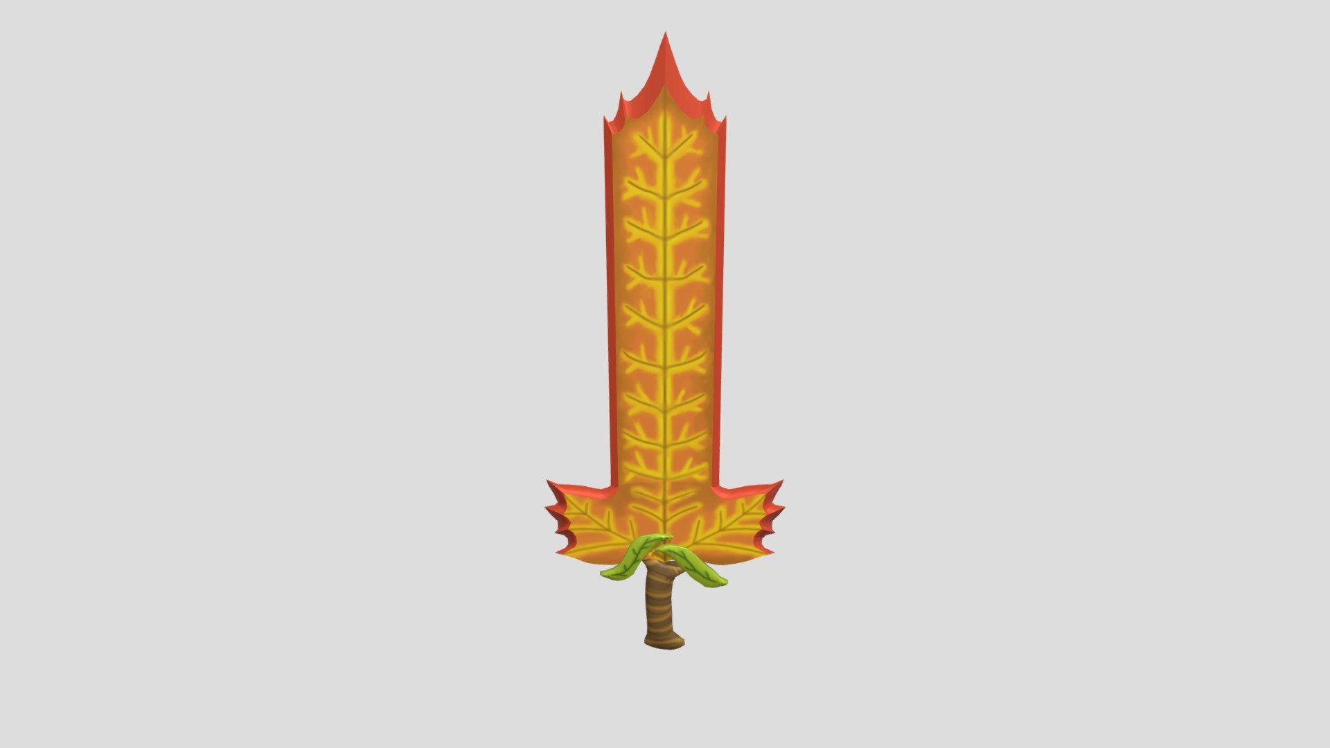 Leaf Sword - 3D model by HollyGreen [8589936] - Sketchfab