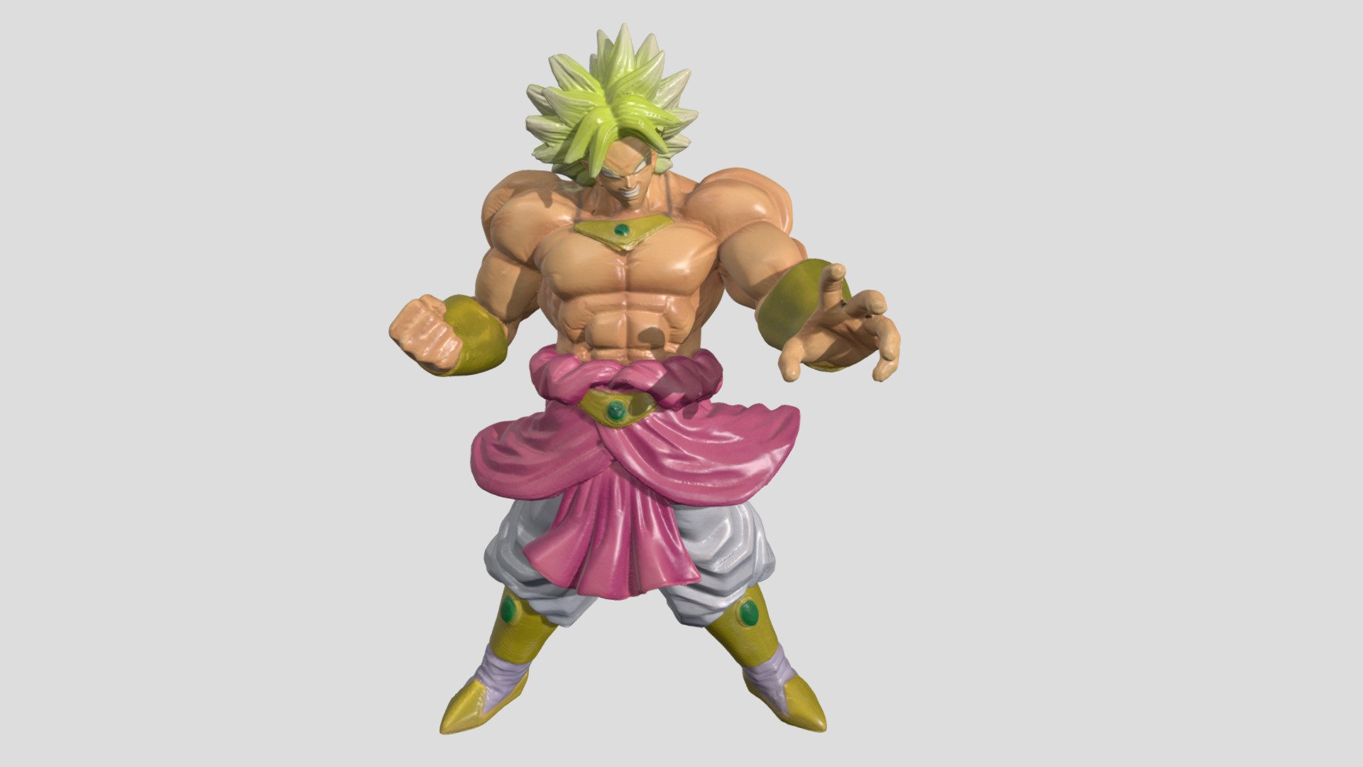 Broly Dragonball Z 3D Scan Data Figurine - Buy Royalty Free 3D model by ...