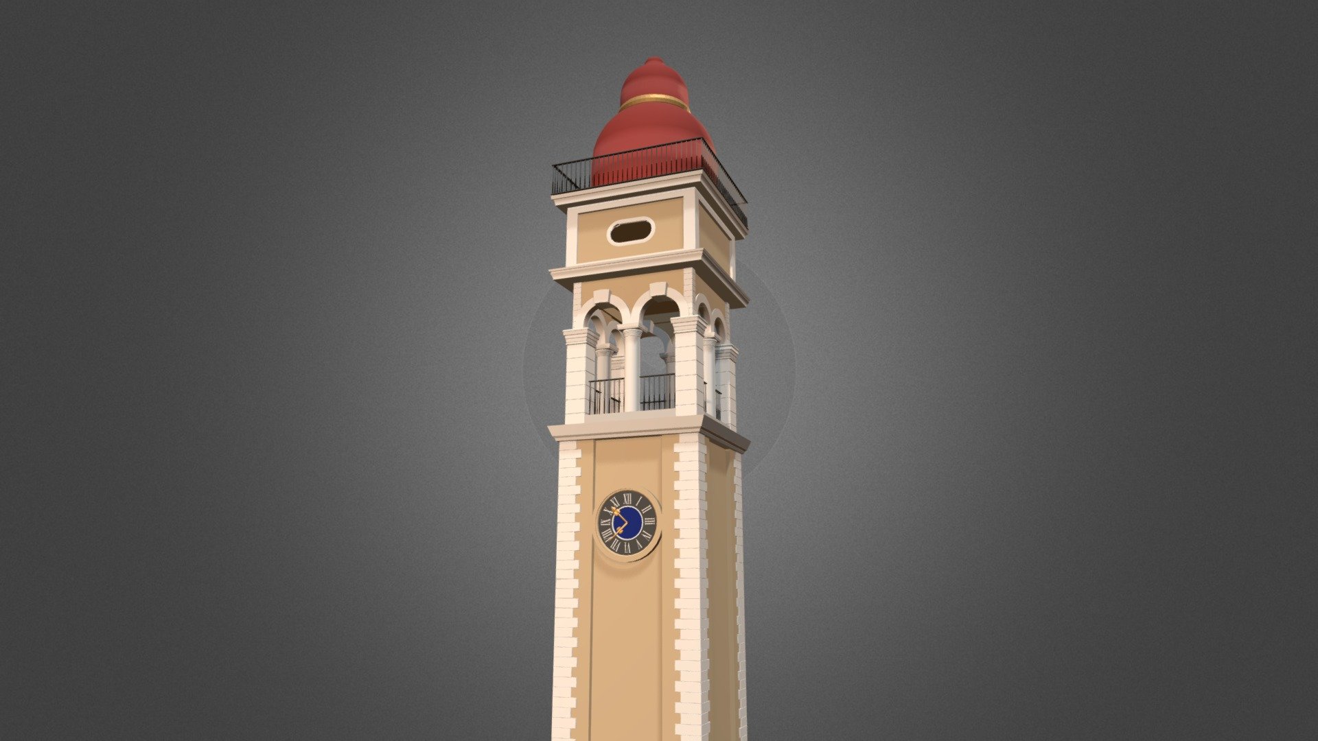 Saint Spyridon Church Belltower - Corfu - 3D model by miltos [858b81a ...