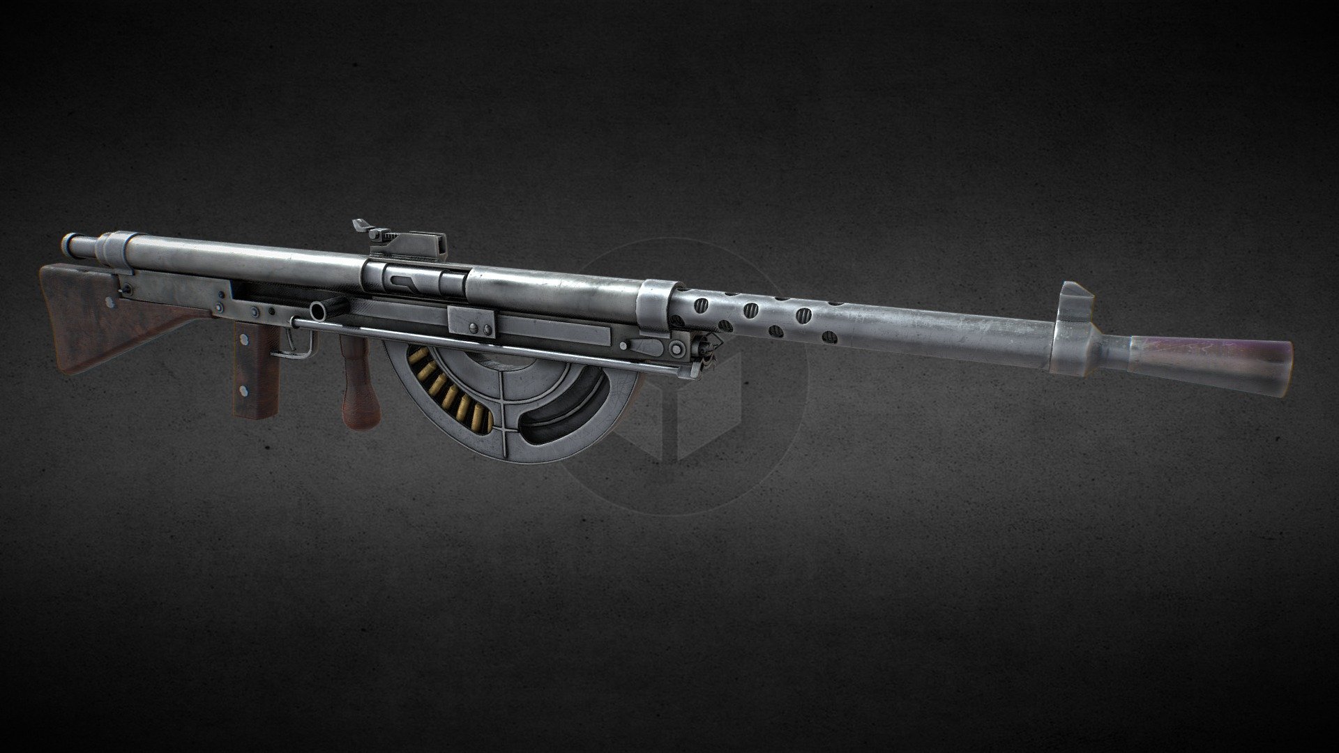 CHAUCHAT Automatic Rifle - Download Free 3D model by Dak Attack ...