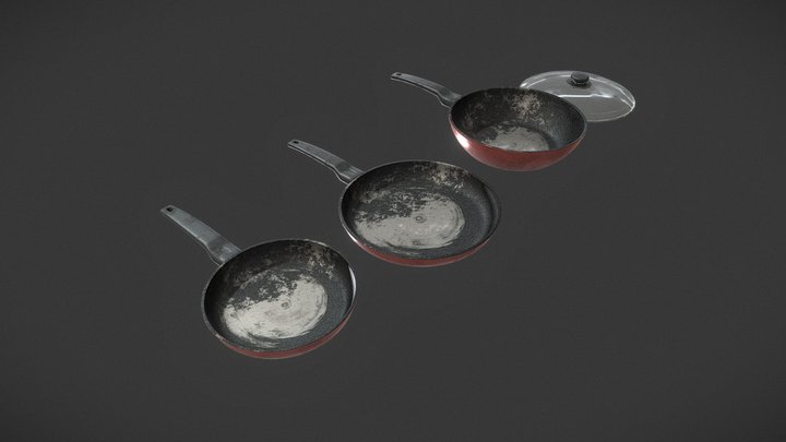 Frying-pan 3D models - Sketchfab