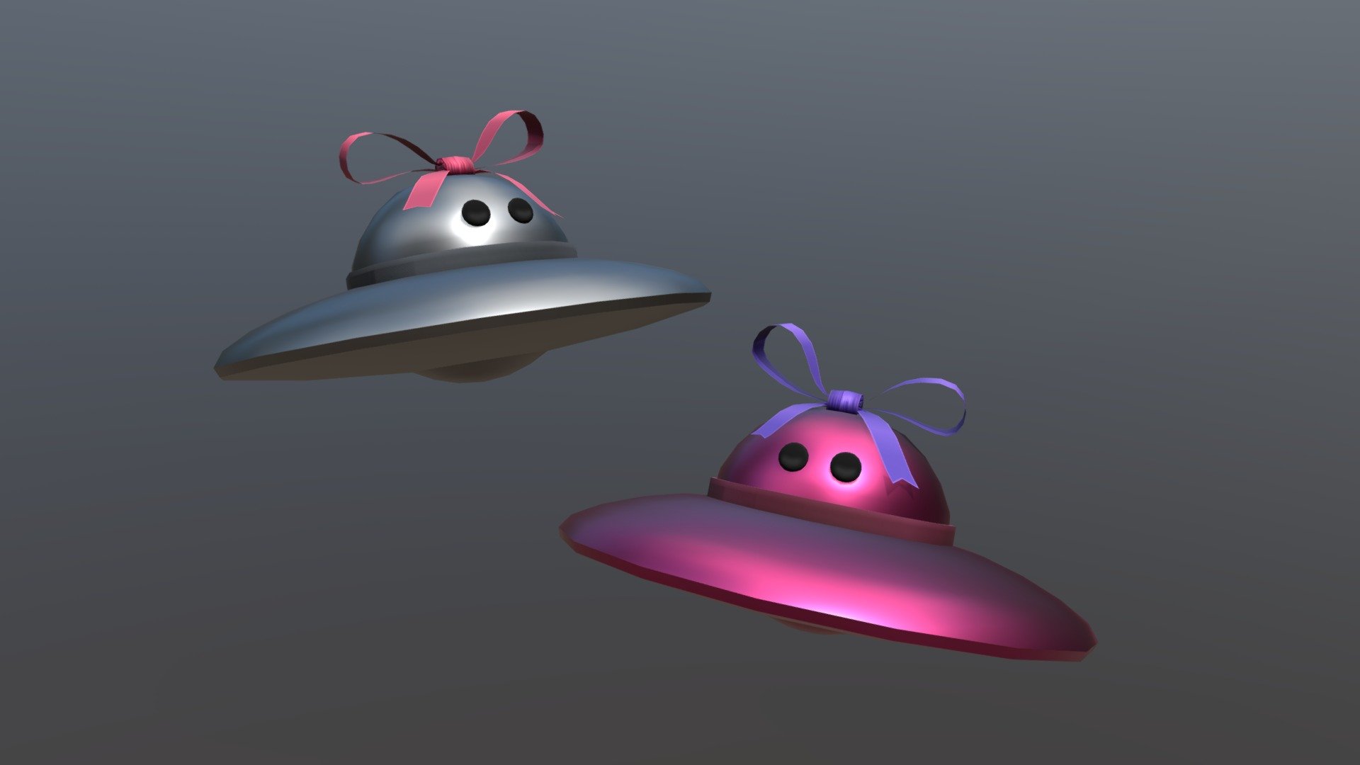 Cute Li'l UFO & Beautiful UFO - Download Free 3D model by Peardian ...