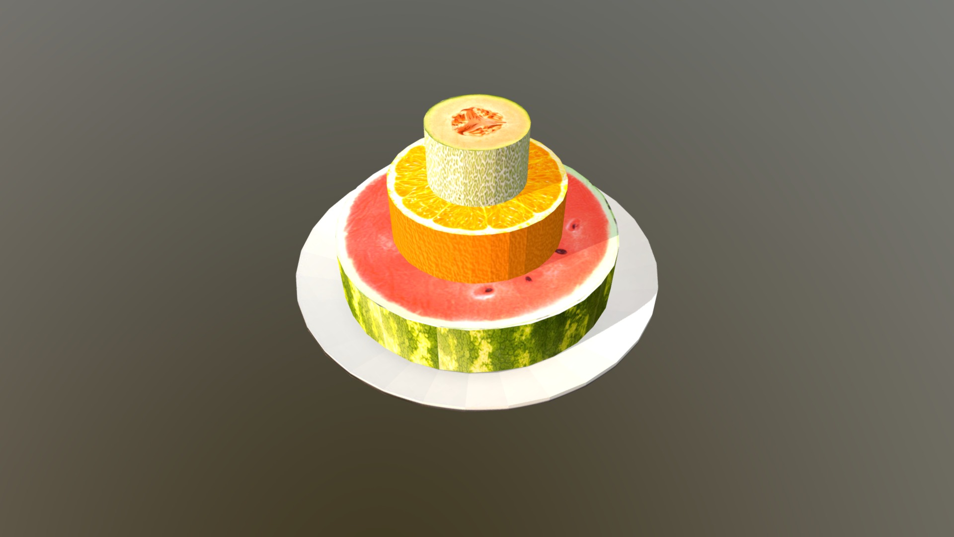 Fruit cake - 3D model by Aurelio Maldonado (@Sabandija) [8595b61 ...