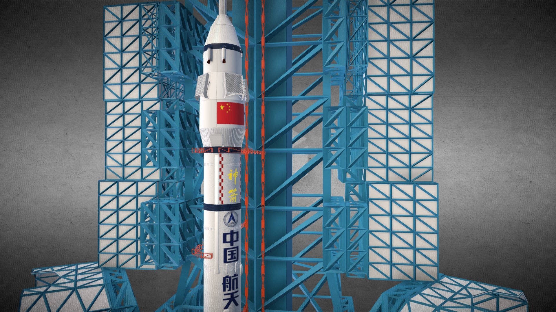 Rocket Launch Tower - Buy Royalty Free 3D model by thaweverything ...