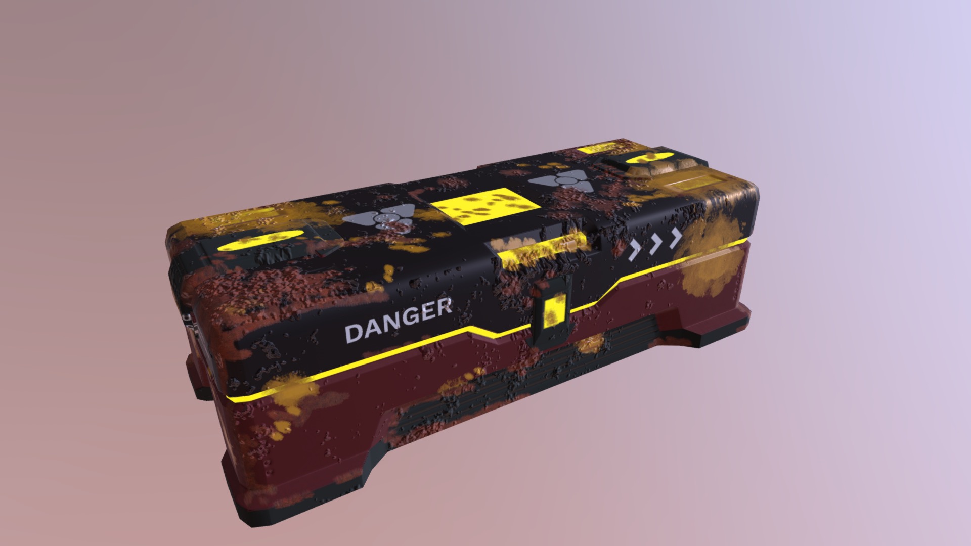 Rusted scifi crate - 3D model by JonathanNorvell [859bb45] - Sketchfab