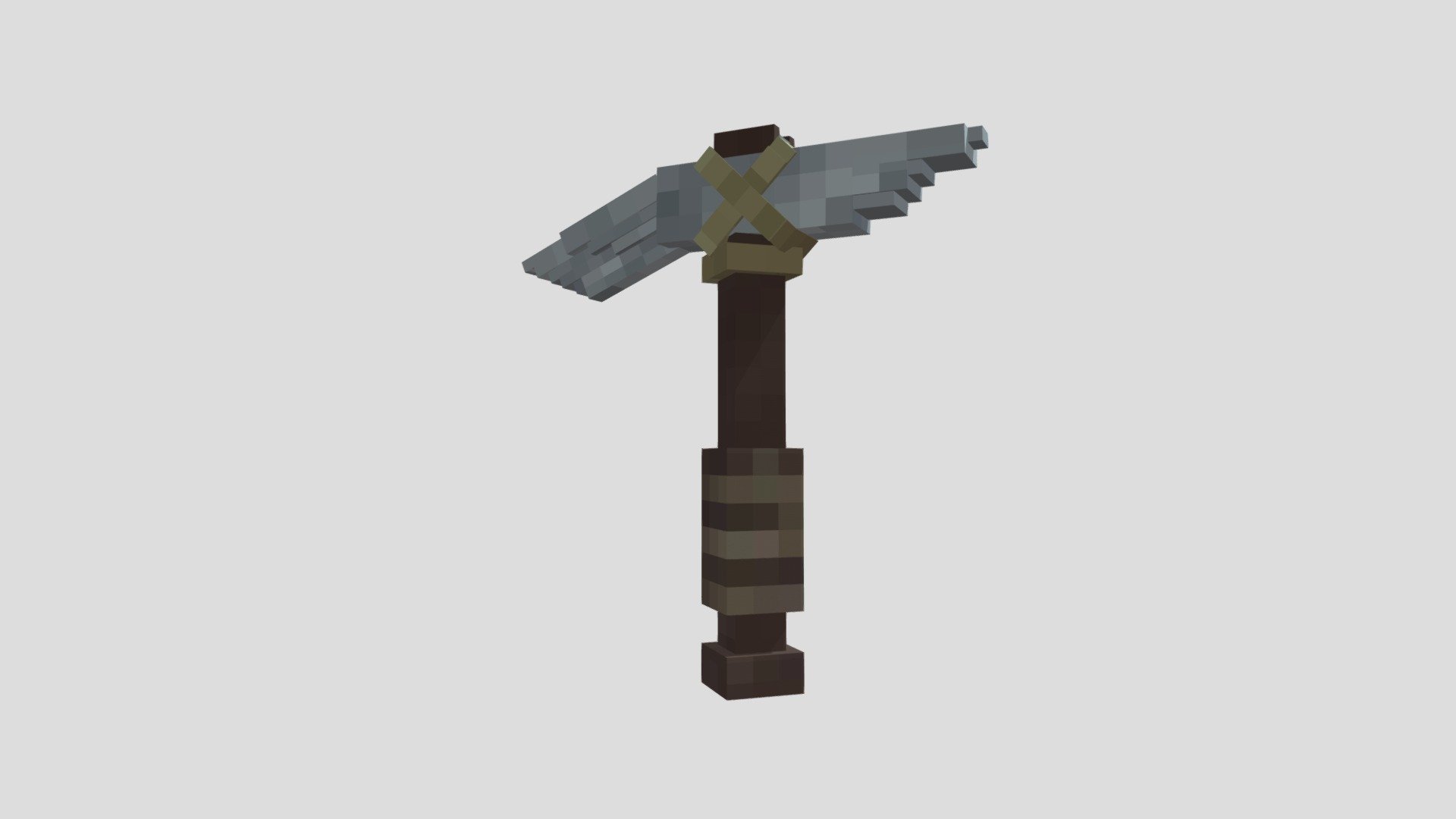 low-poly iron pickaxe - 3D model by piferacto [859bfaf] - Sketchfab