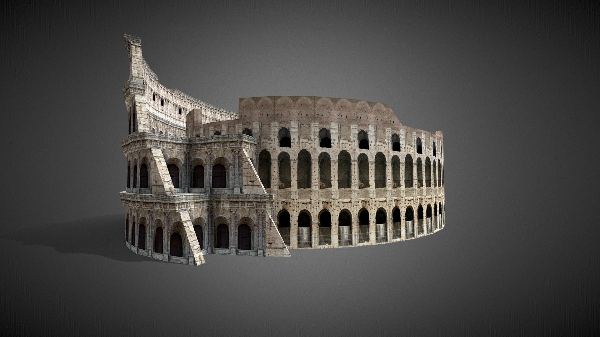 Colosseum_Rome_Italy - 3D model by ajmalsaleem88 [859ce2d] - Sketchfab