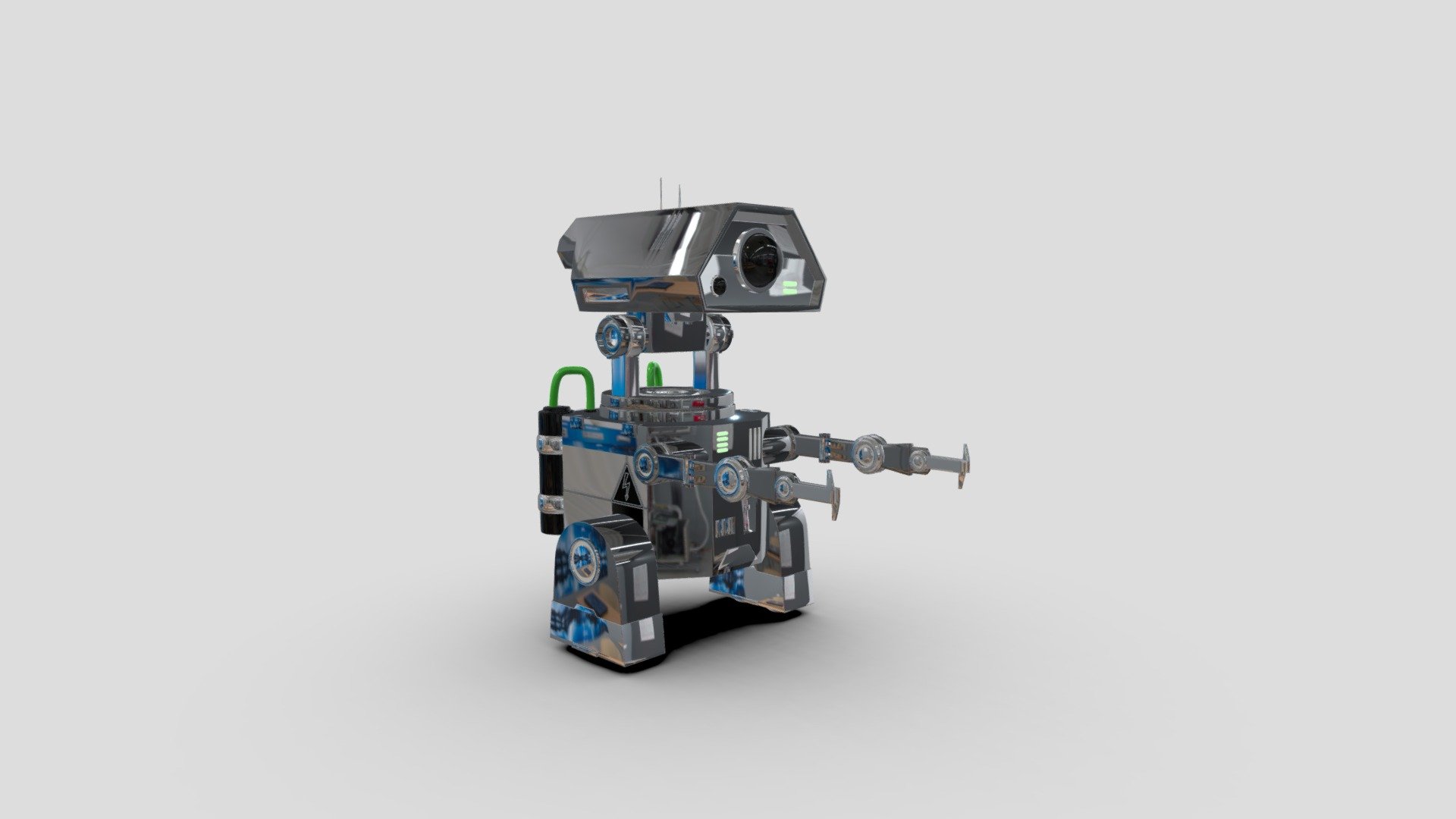 Sci-fi Robot Worker - Download Free 3D model by mohamed ouartassi ...