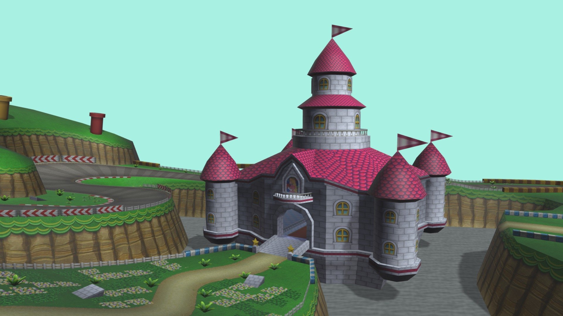 3DS - Mario Kart 7 - Mario Circuit - Download Free 3D model by Unknown ...